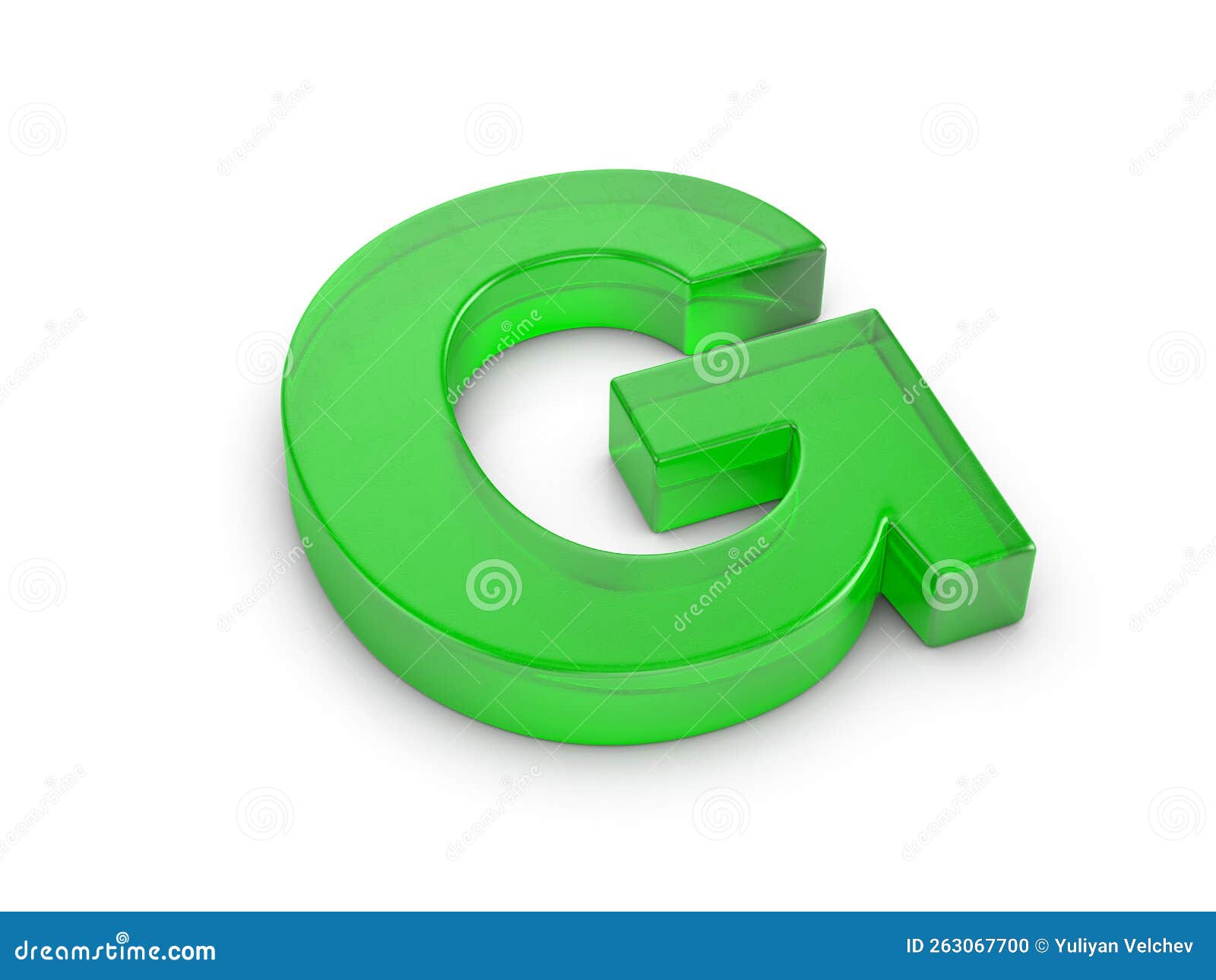 Glass Letter G Stock Illustration Illustration Of Single 263067700
