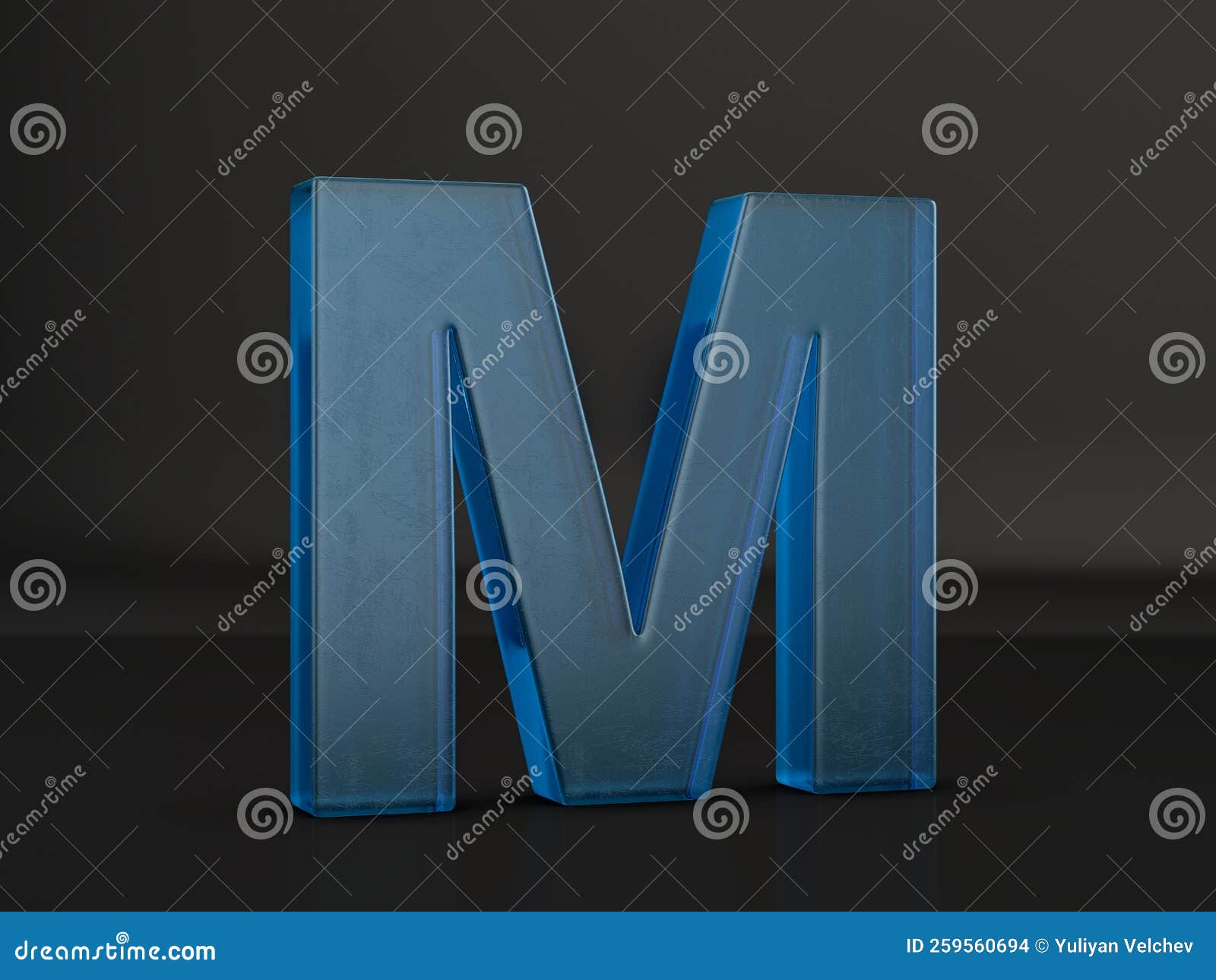 Glass letter M stock illustration. Illustration of shiny - 259560694