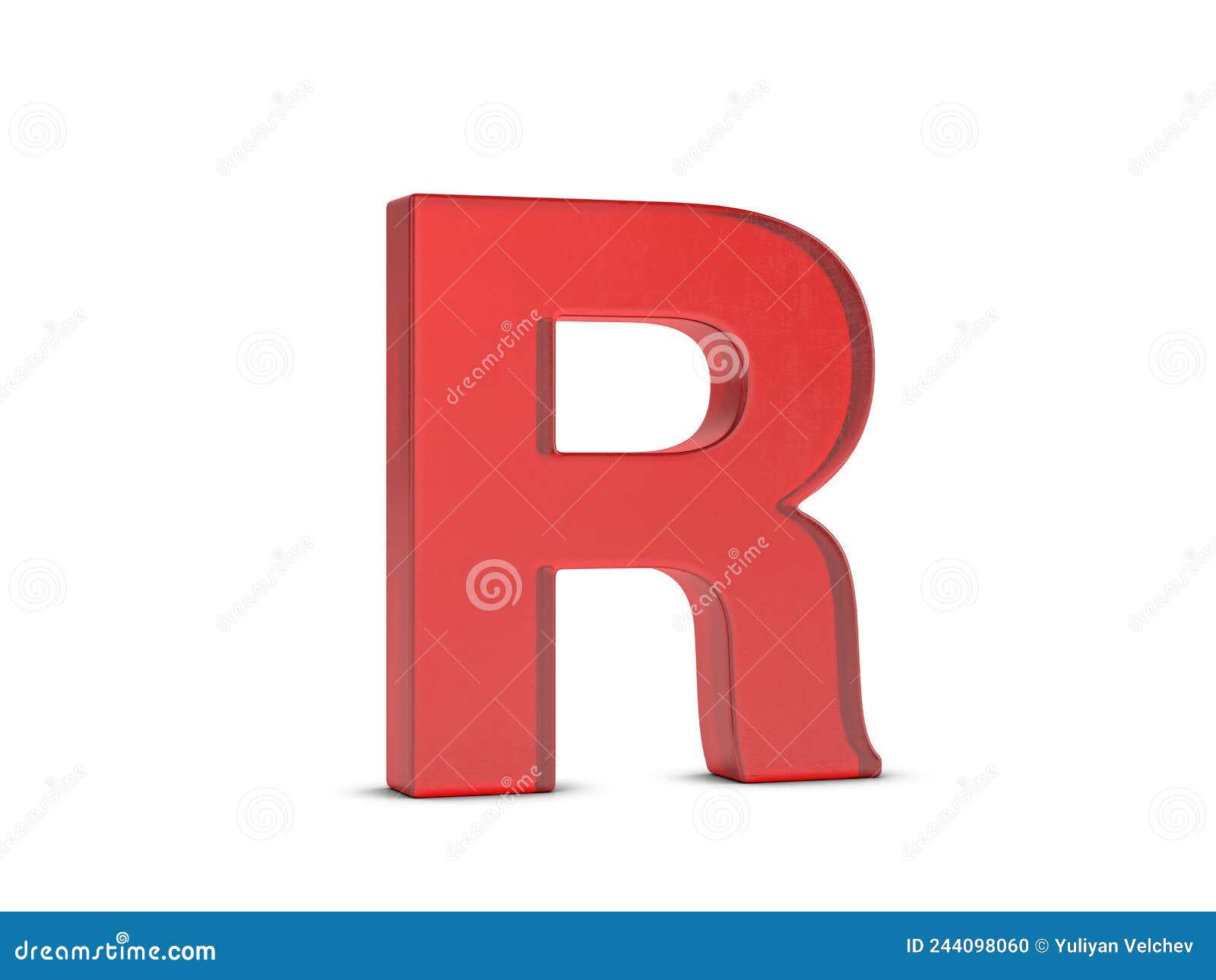 Glass letter R stock illustration. Illustration of alphabet - 244098060
