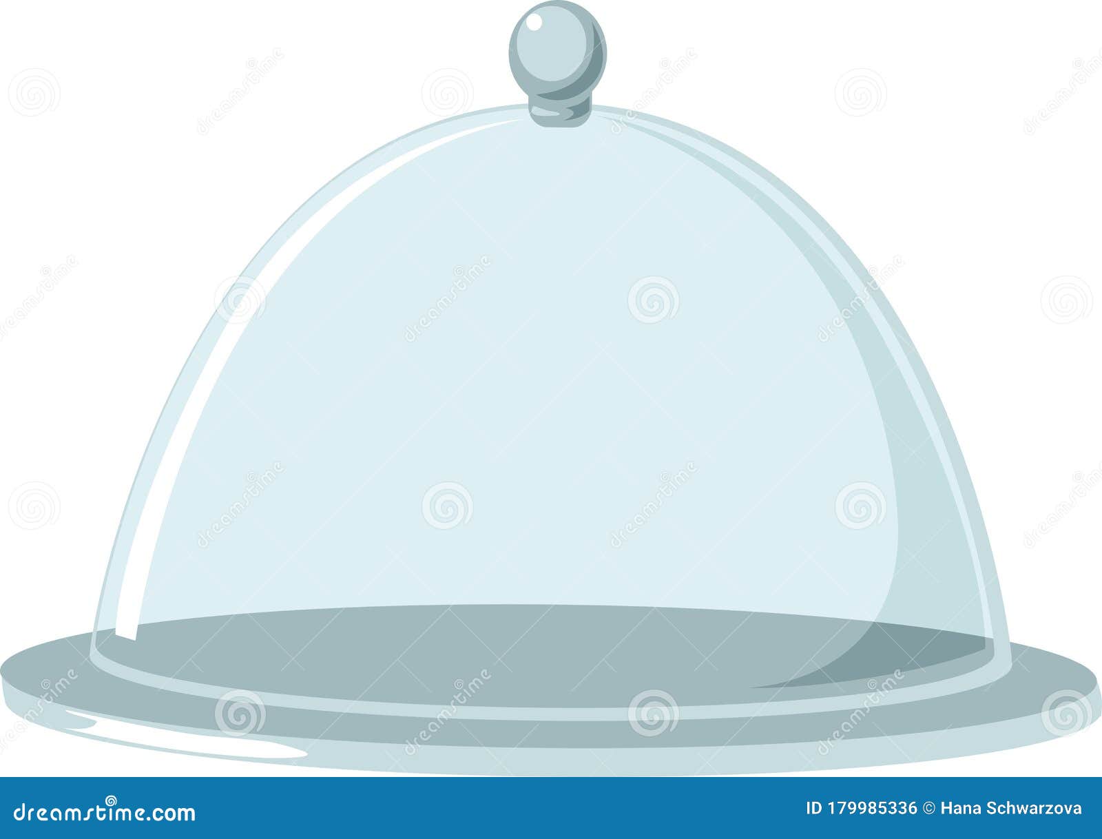 Glass Lid Isolated on White Background - Vector Illustration Stock ...