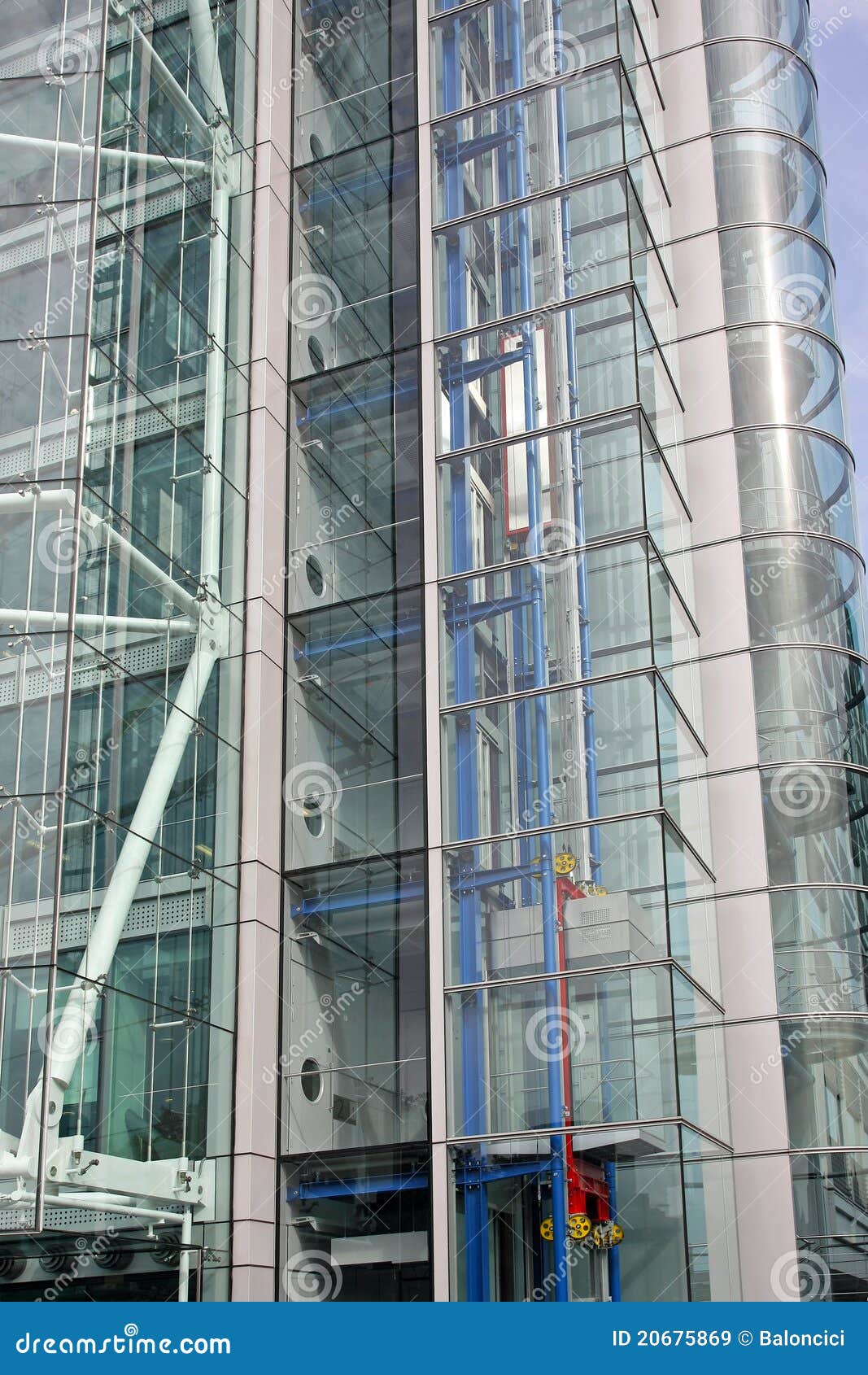 Glass lift shaft stock image. Image of structure, elevator - 20675869