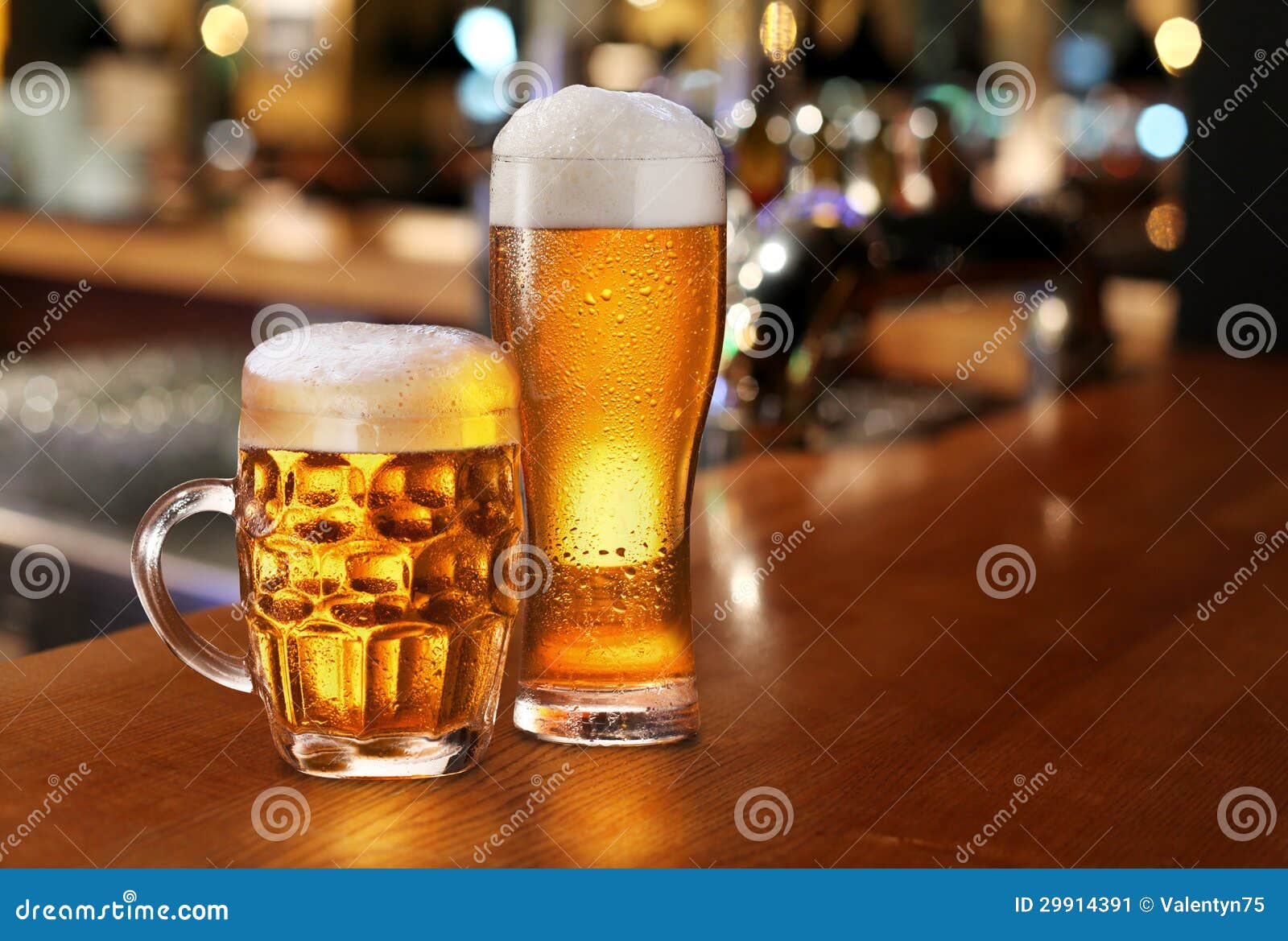 Glass of light beer. stock image. Image of life, full - 29914391