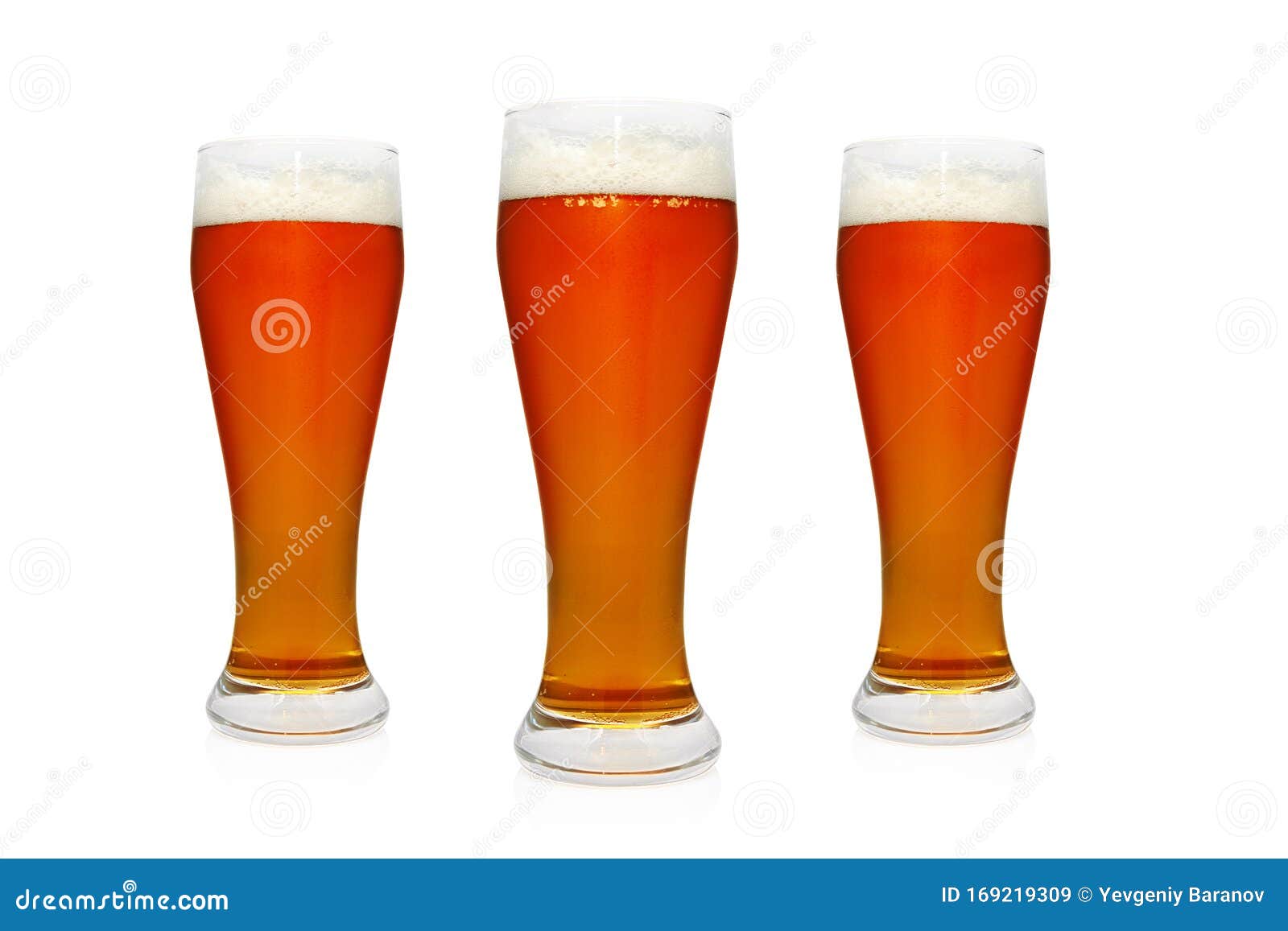 Glass of Light Beer Isolated on White Background Stock Image - Image of ...