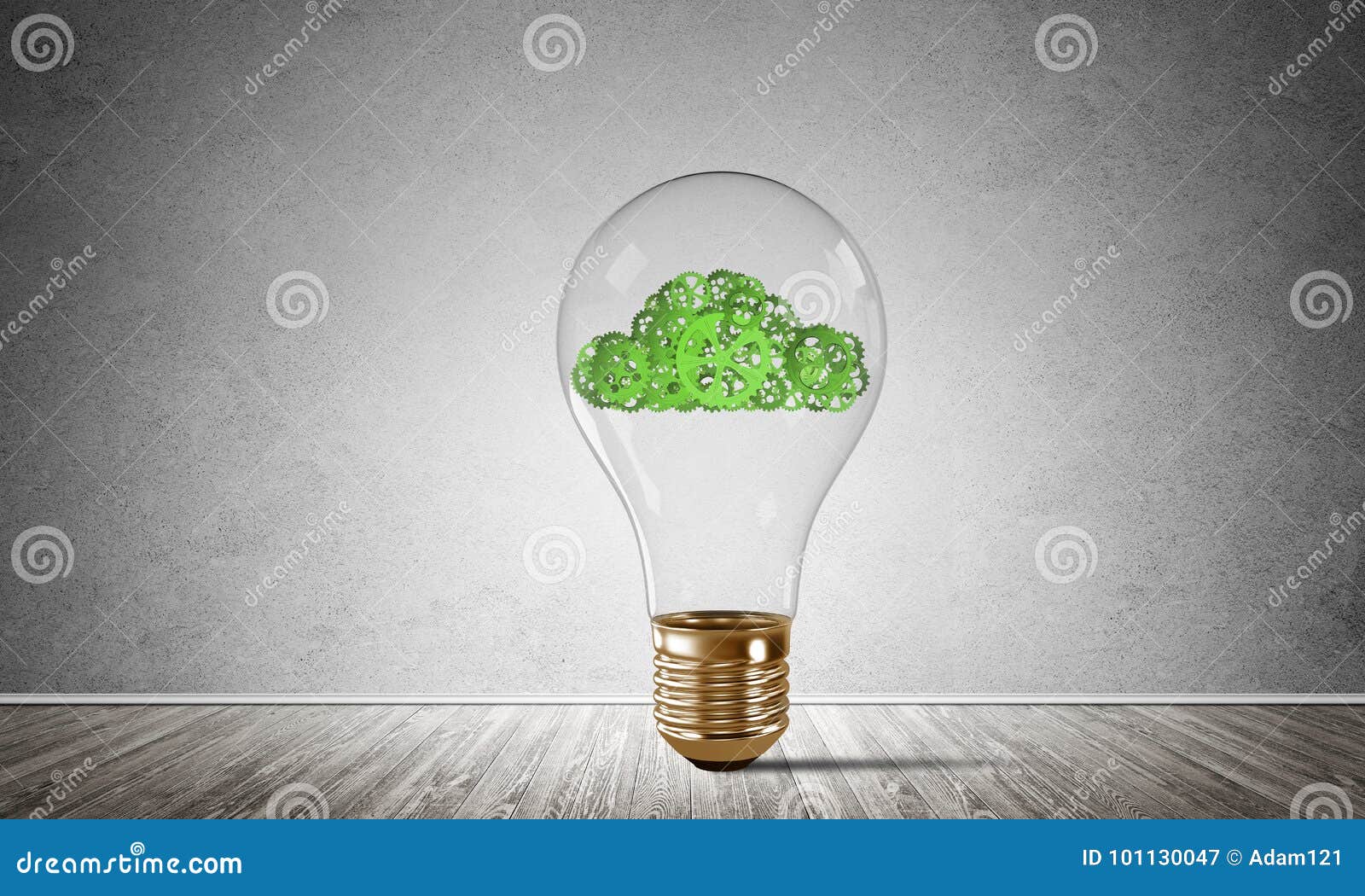 Eco Innovations Concept by Means of Lightbulb. Stock Illustration ...
