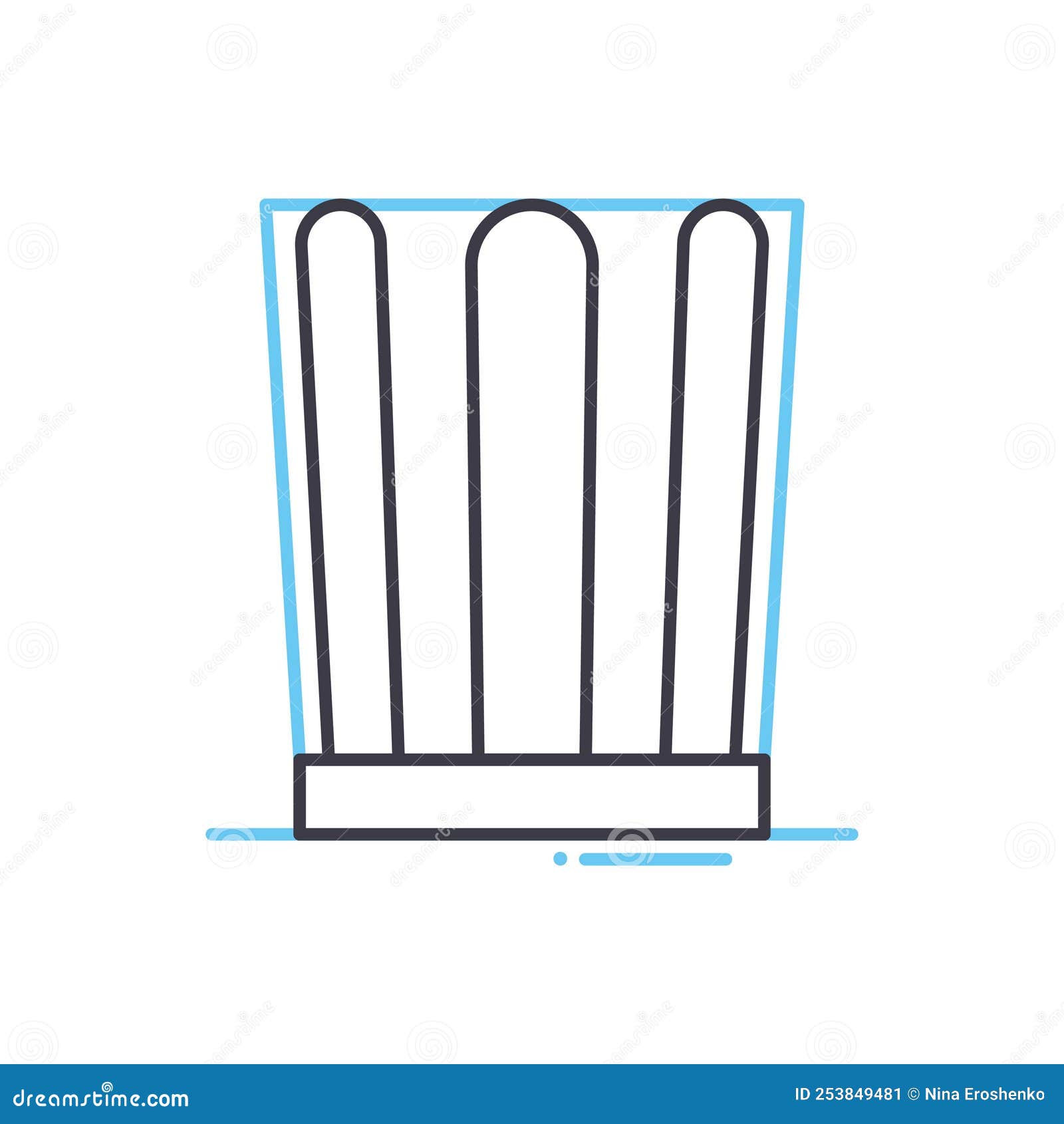 Glass Line Icon Outline Symbol Vector Illustration Concept Sign Stock Vector Illustration