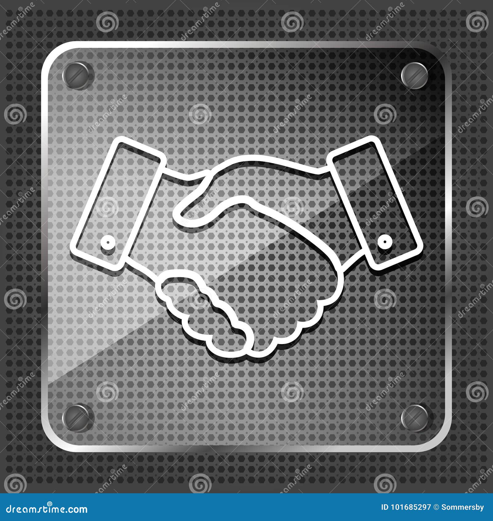 Linear Handshake Icon From Customer Service Outline Collection. Thin ...