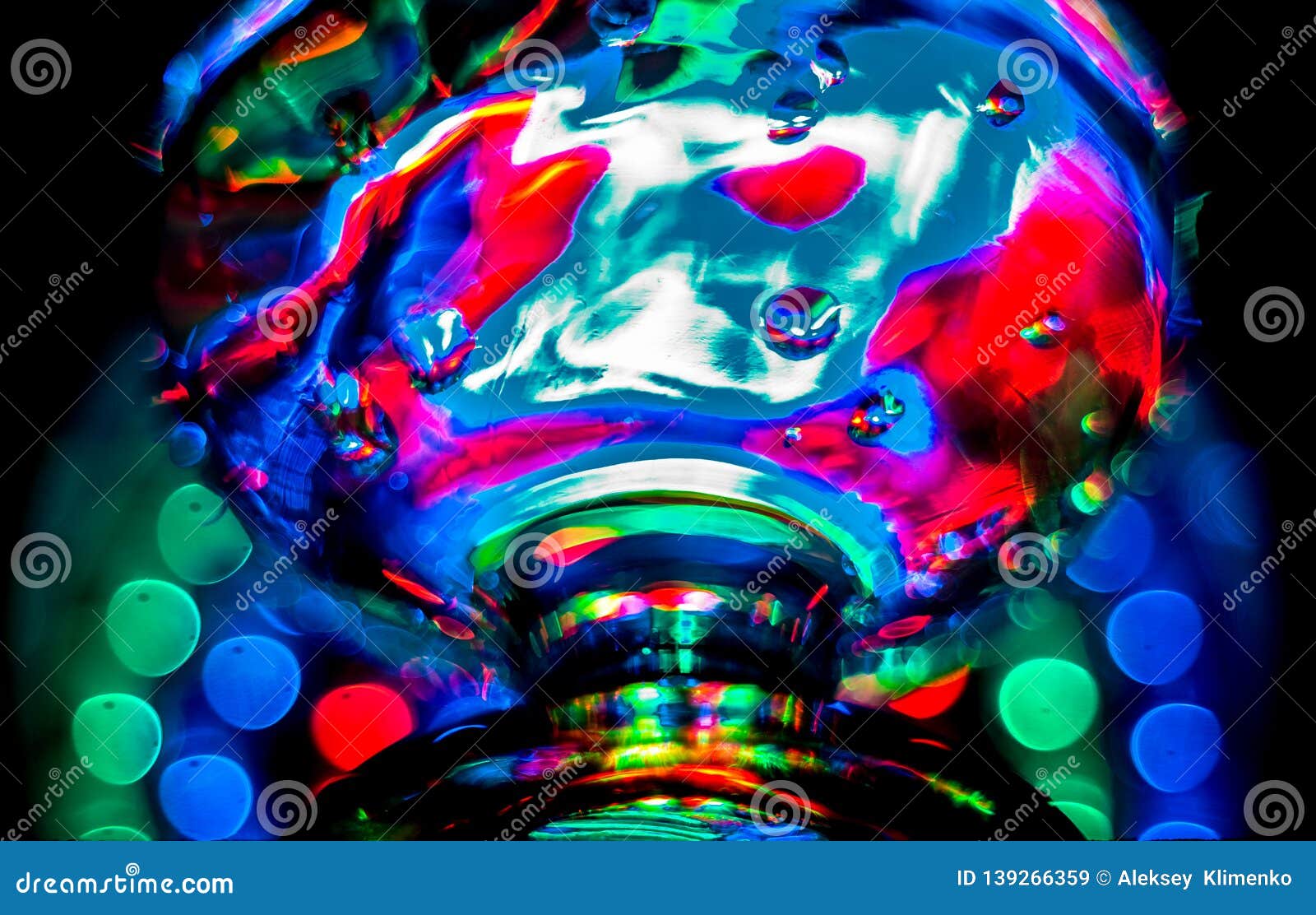 A Glass of Liquid. Glass. Color Backlight Stock Image - Image of ...