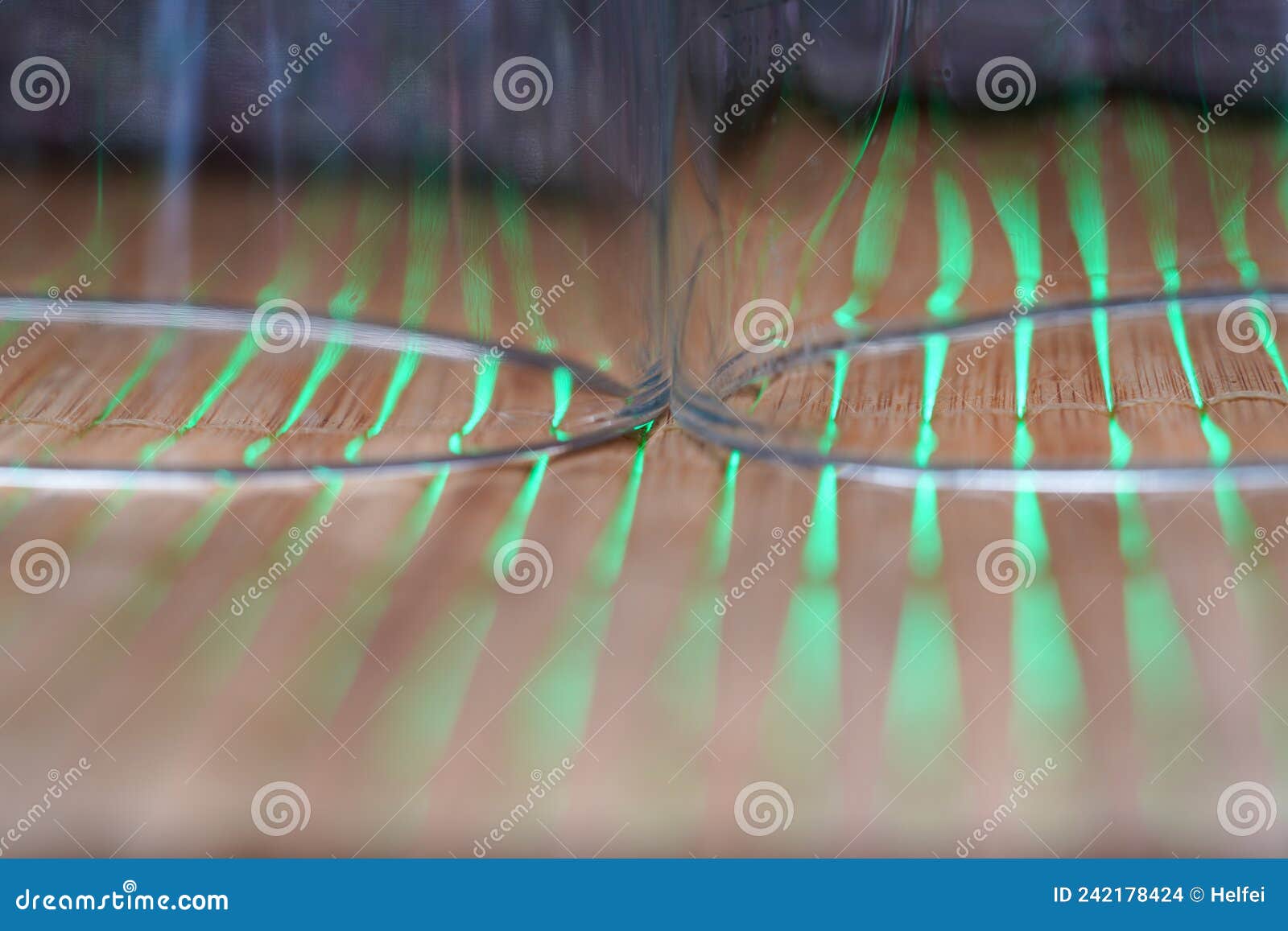 Glass Lit from Below with Colored Light Creates Consuming Patterns To ...