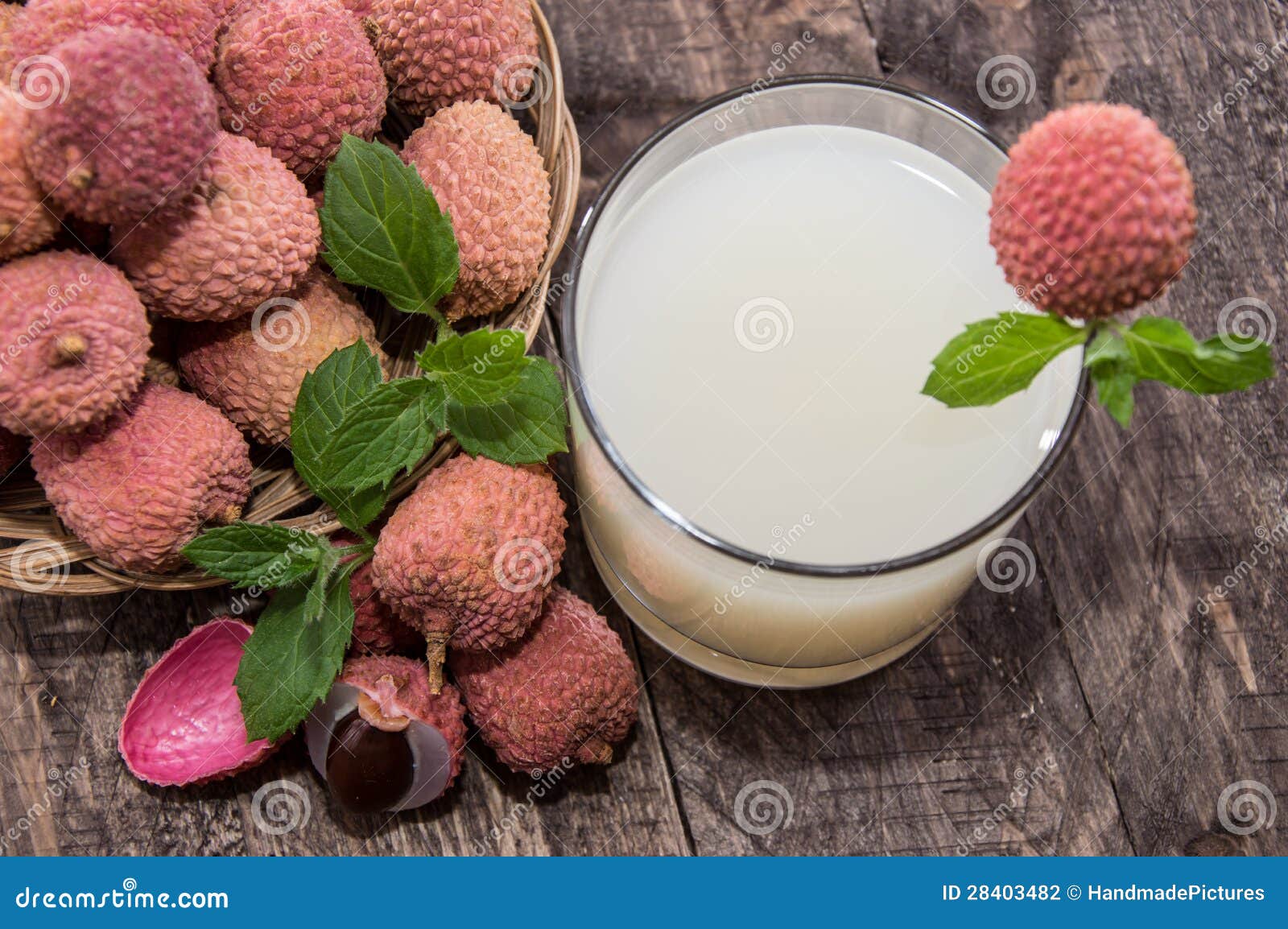 Glass with Lychee Juice stock photo. Image of berry, fresh - 28403482