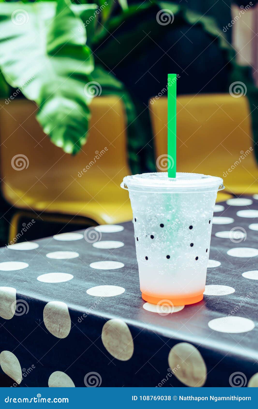 Glass of lychee soda stock photo. Image of color, beverage - 108769038