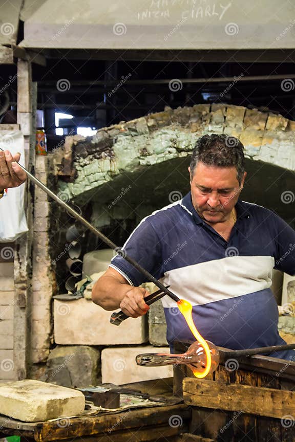 Glass maker editorial stock photo. Image of artist, manufacture - 26602558