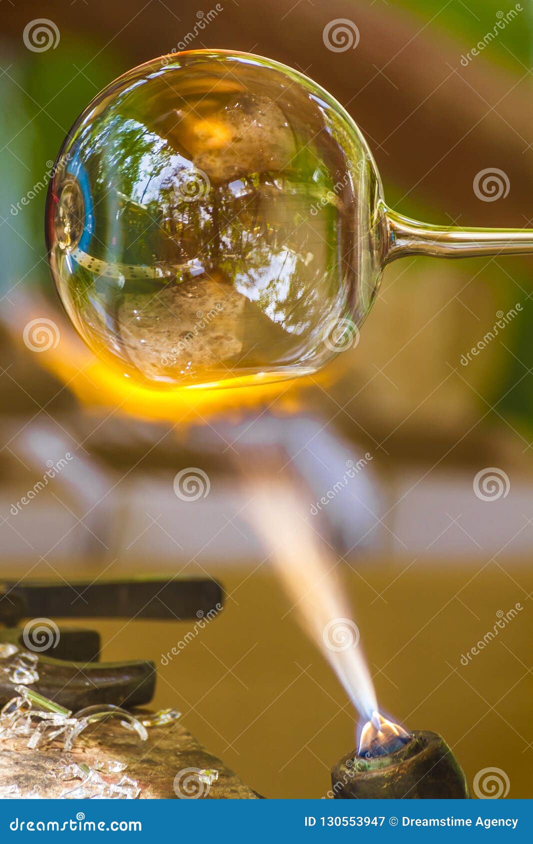Glass Making Process. Stock Image | CartoonDealer.com #115477111