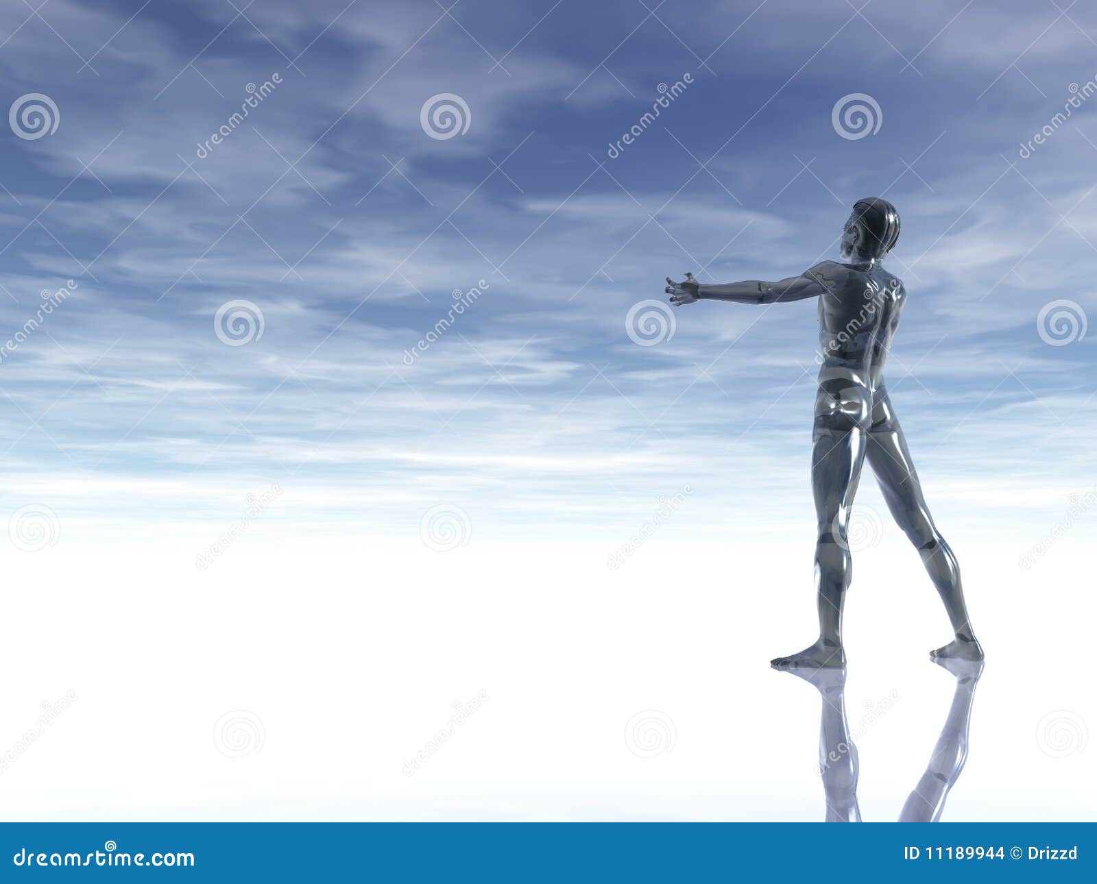 Glass man stock illustration. Illustration of wide, humans - 11189944