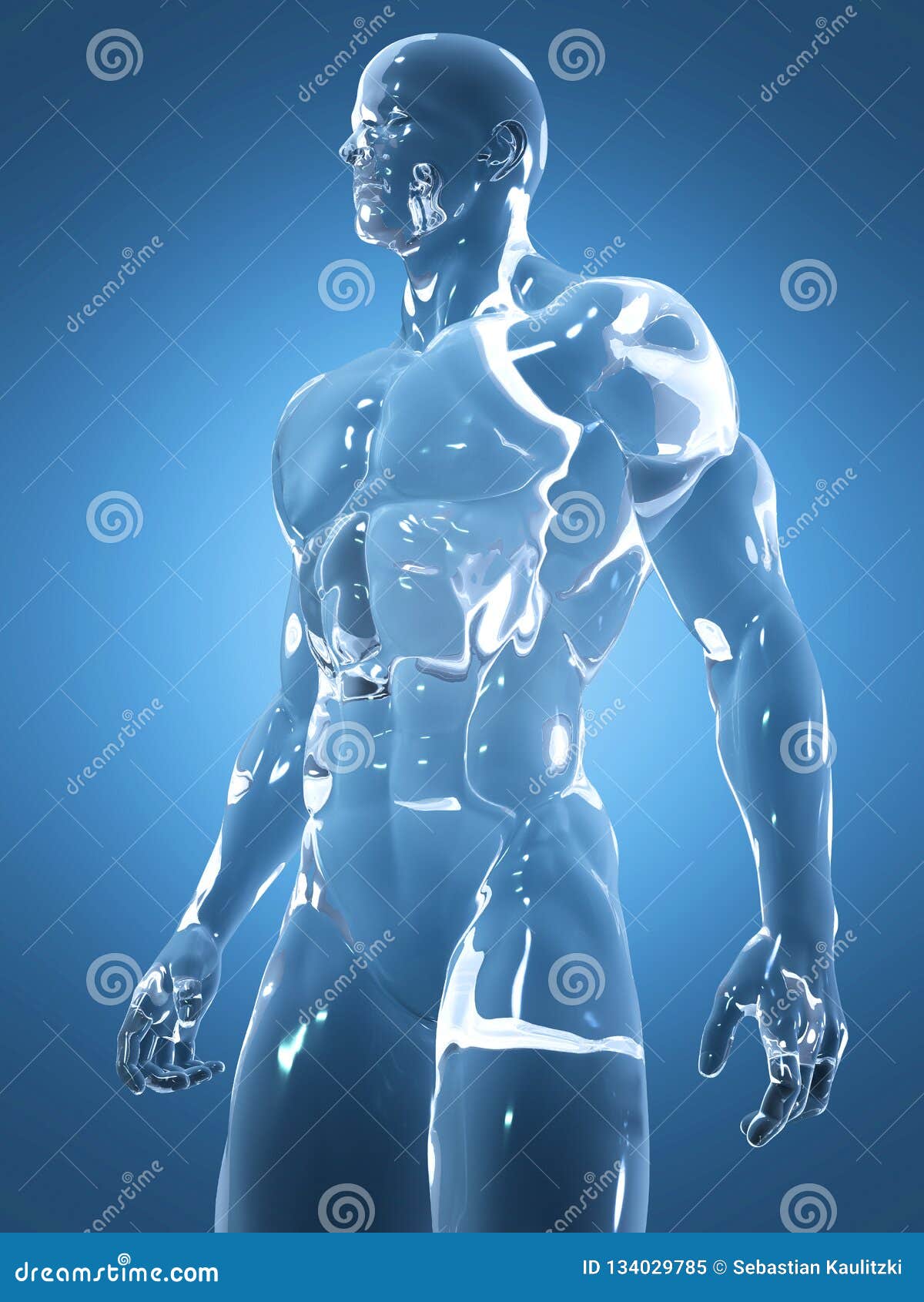 A glass man stock illustration. Illustration of transparent - 134029785