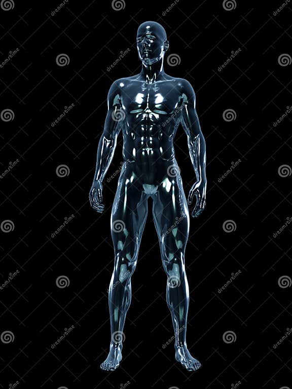 A glass man stock illustration. Illustration of human - 134029954