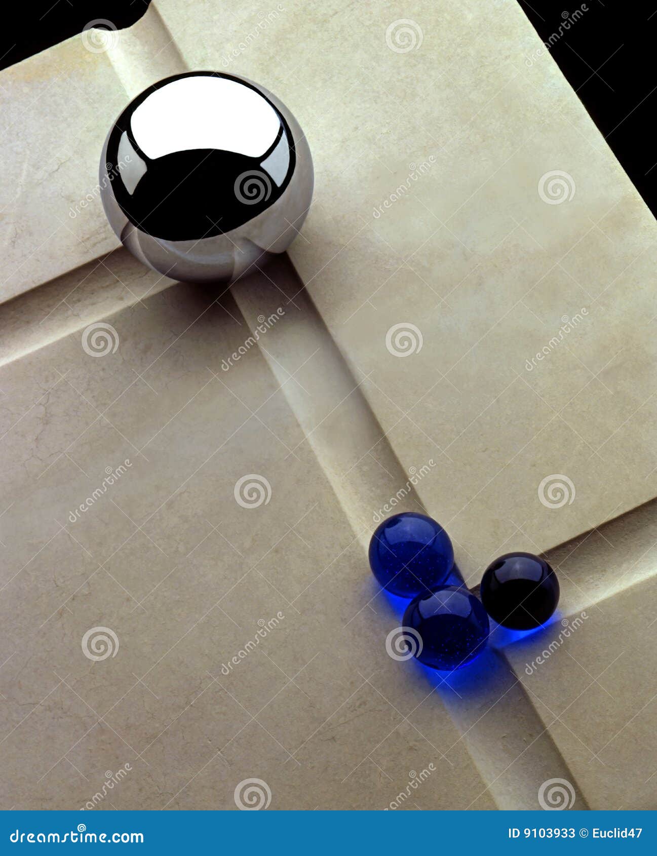 Glass Marbles and Ball Bearing Stock Image - Image of marble, closeup ...