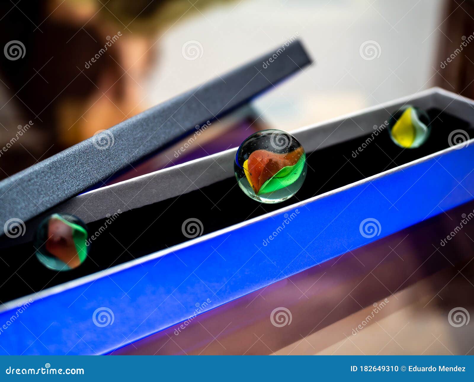 Colored Clear Glass Marbles. Stock Photo - Image of light, glass: 182649310