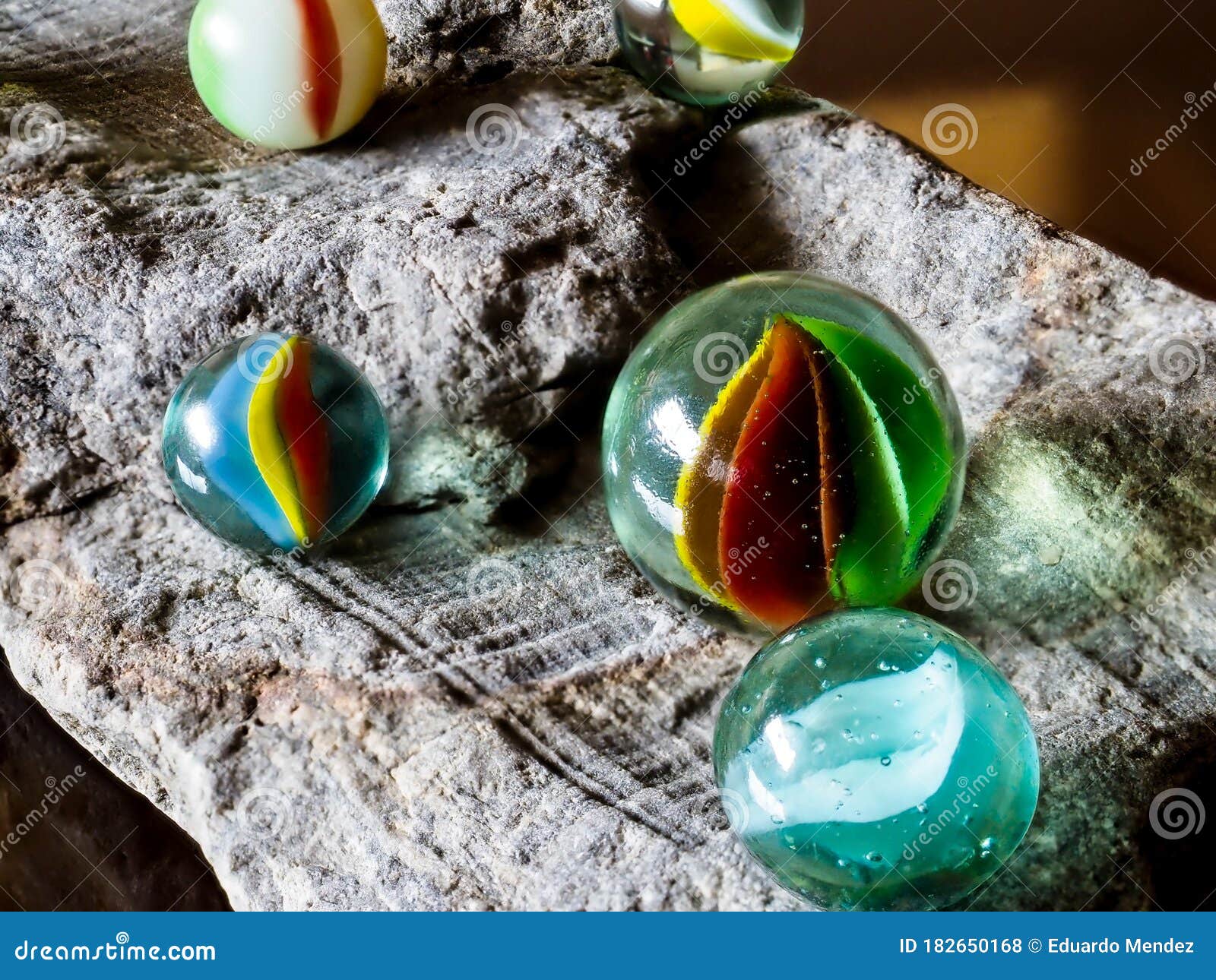 Colored Clear Glass Marbles. Stock Photo - Image of marble, allpurpose ...