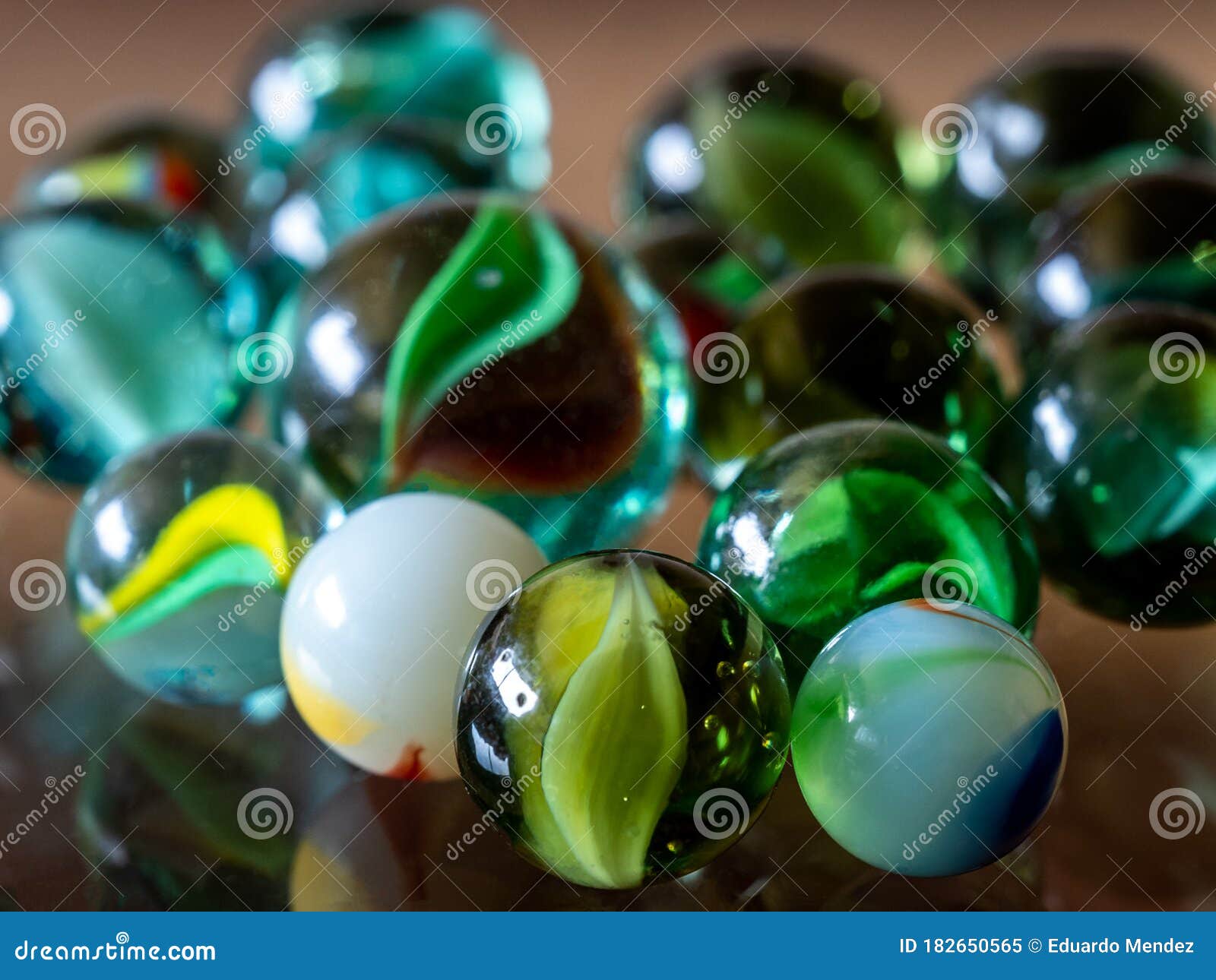 Colored Clear Glass Marbles. Stock Image - Image of group, abstract ...