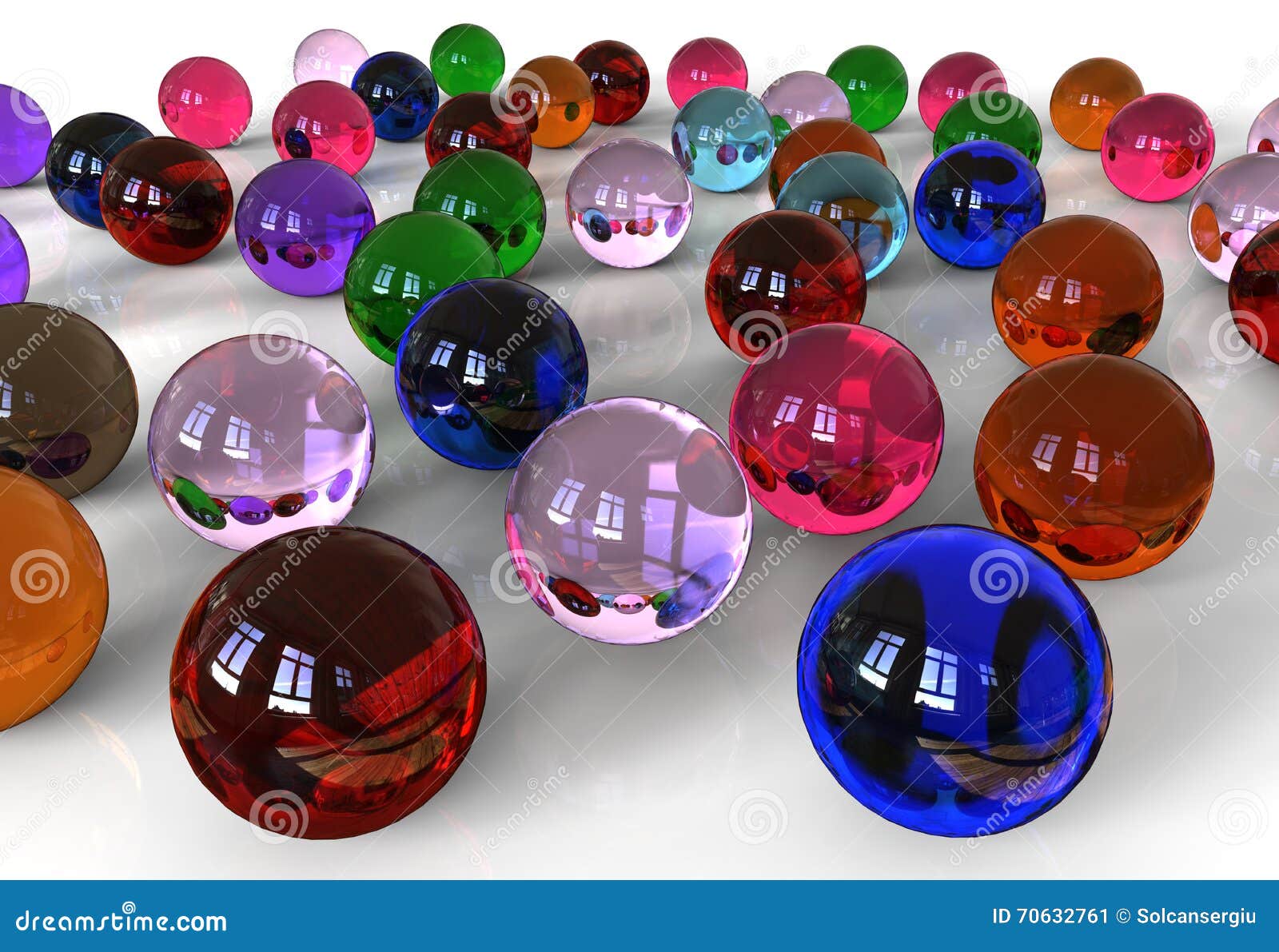 Glass Marbles Toys Kids Playing Colorful Vector Illustration ...