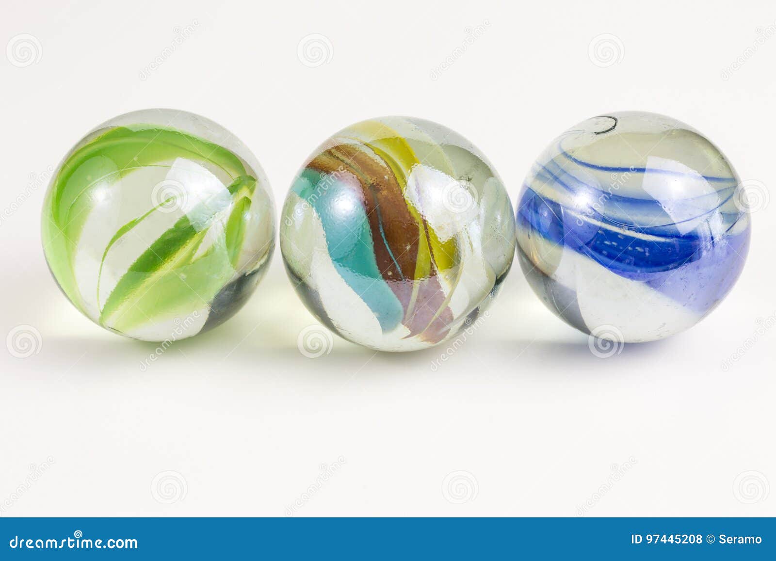 Glass marbles stock photo. Image of striped, reflection - 97445208
