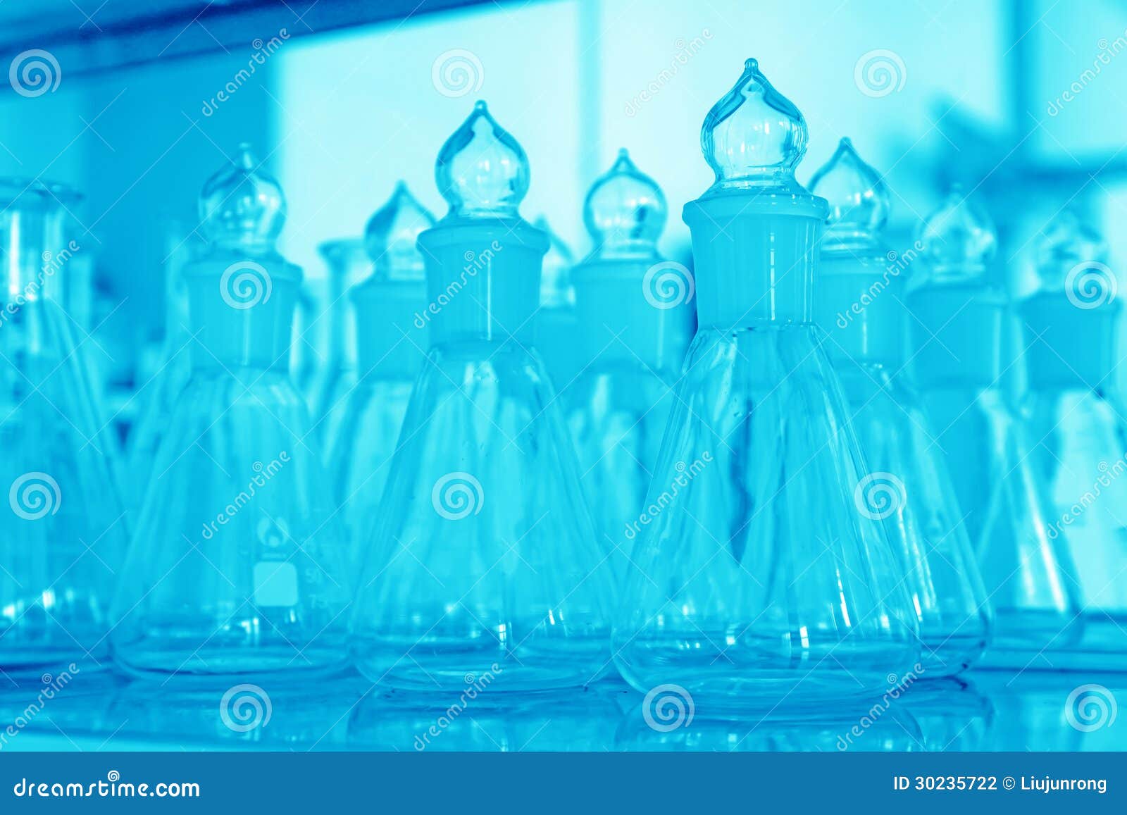 Glass Material Chemical Laboratory Glassware Stock Photo - Image of ...