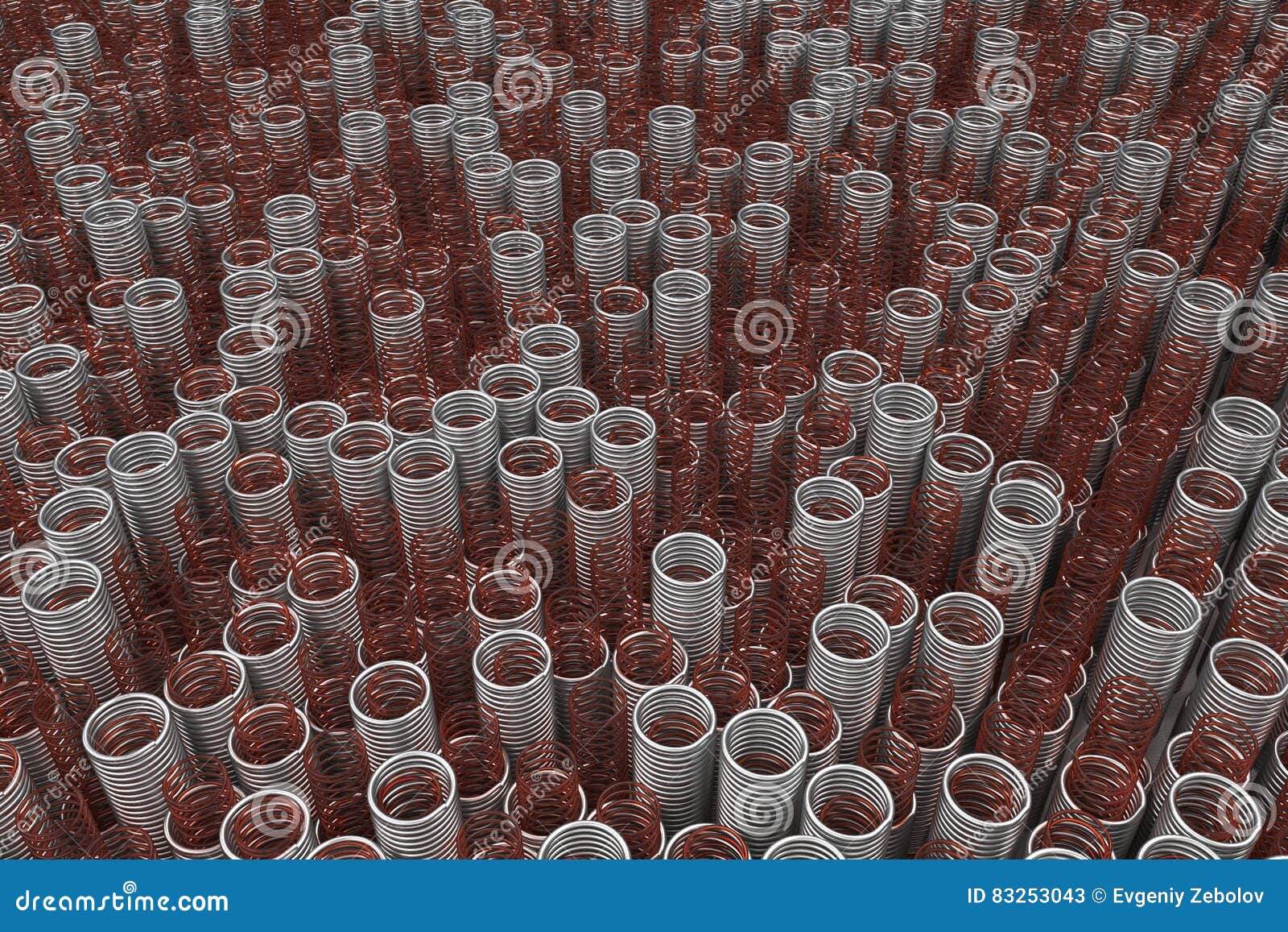 Glass and Metal Springs and Coils Stock Illustration - Illustration of ...