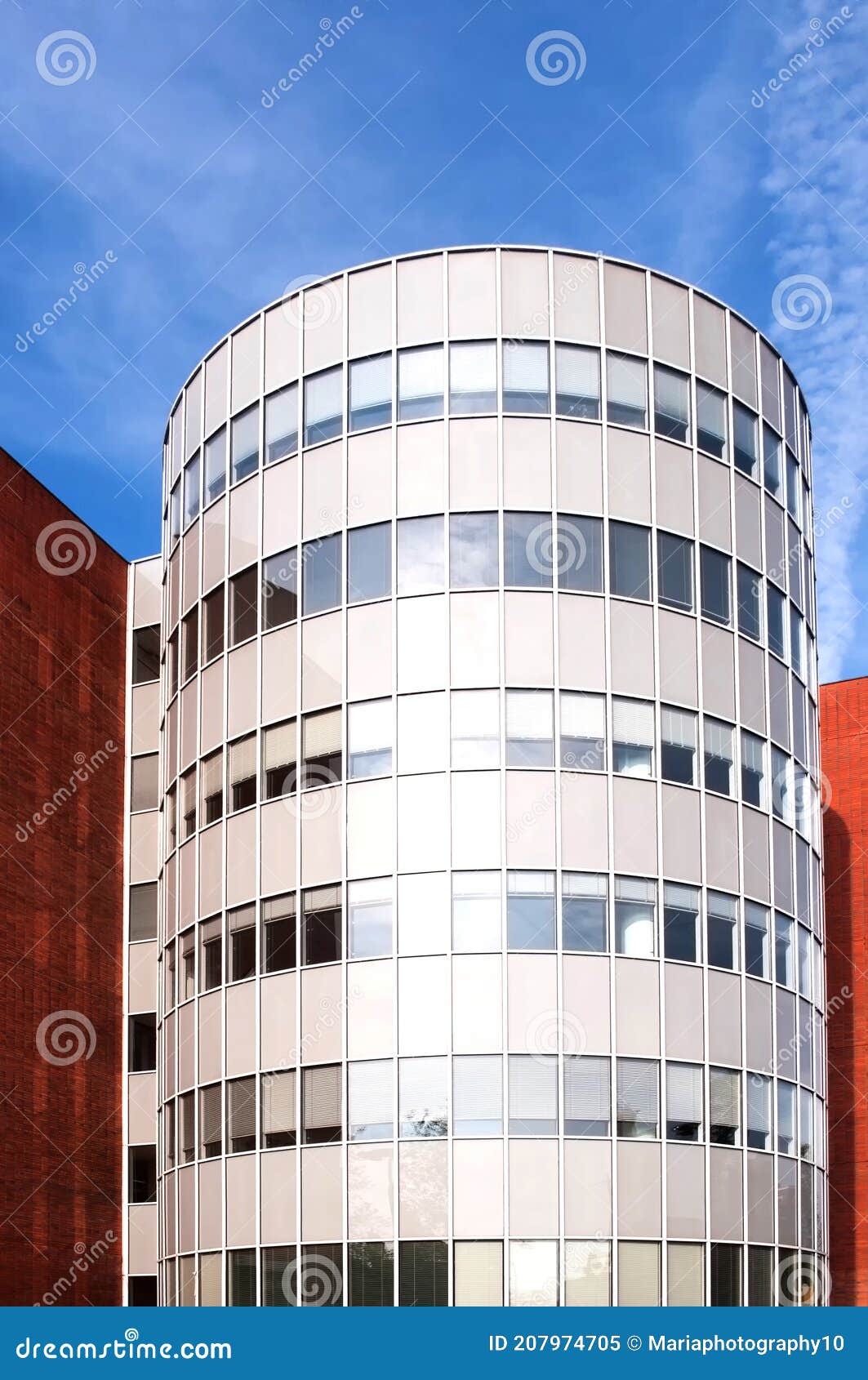 Glass and Metal Tower Building Stock Image - Image of abstract ...