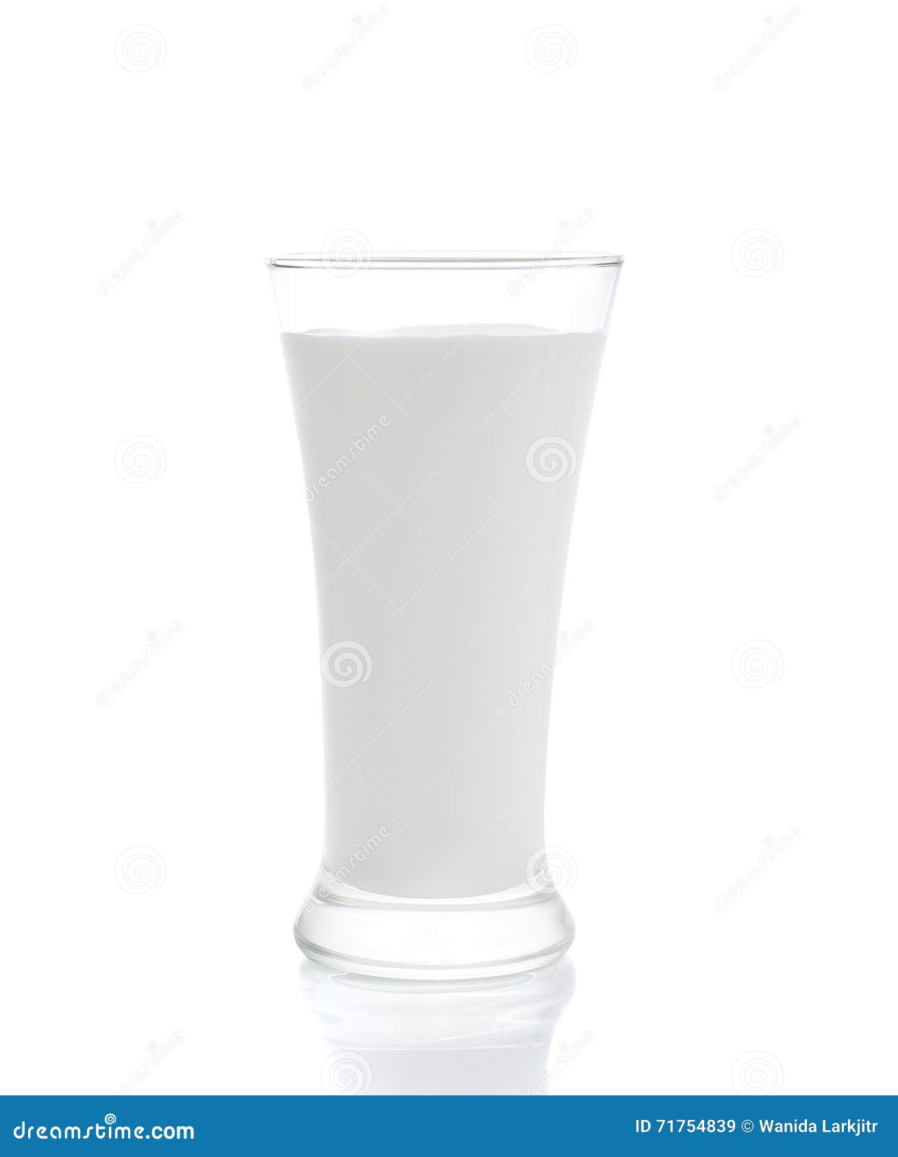 Glass of Milk Isolated on a White Background Stock Image - Image of ...