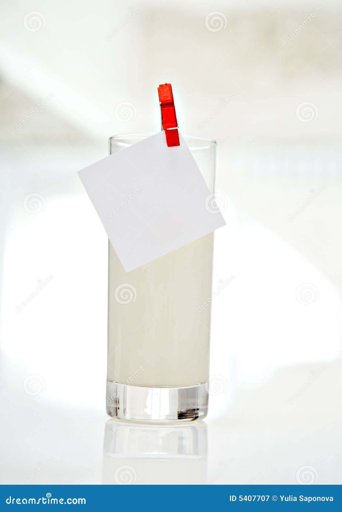 Glass of milk and note stock image. Image of milk, fresh - 5407707