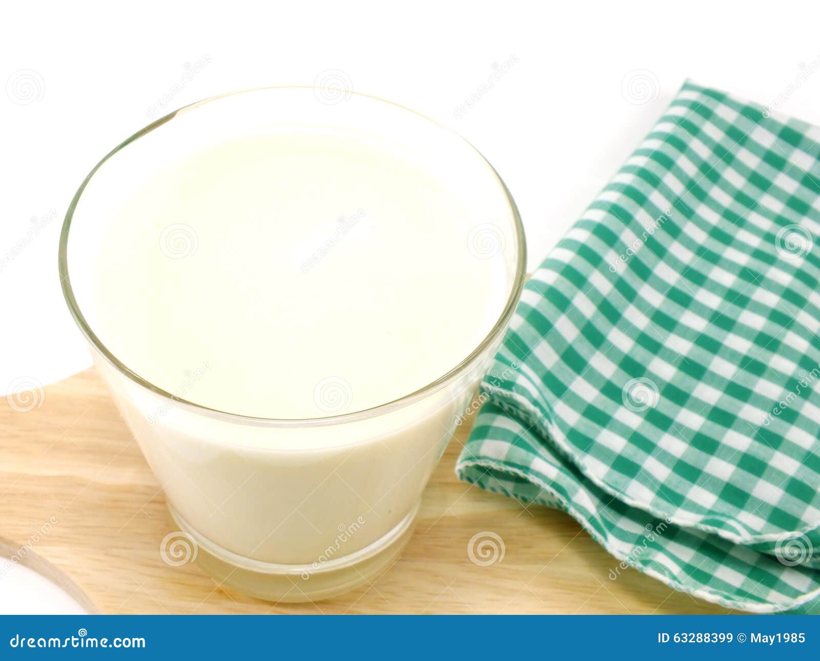 Glass of Milk on White Wooden Table View from Above Stock Image - Image ...
