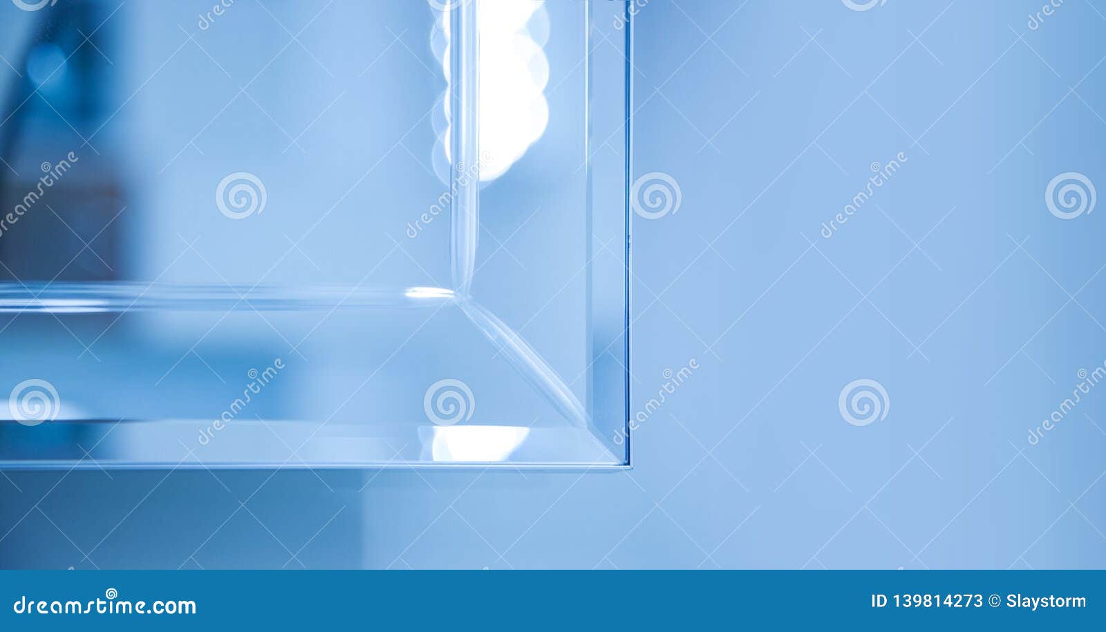 Glass, Mirror Reflection Shapes and Shadows. Close-up Details Stock ...