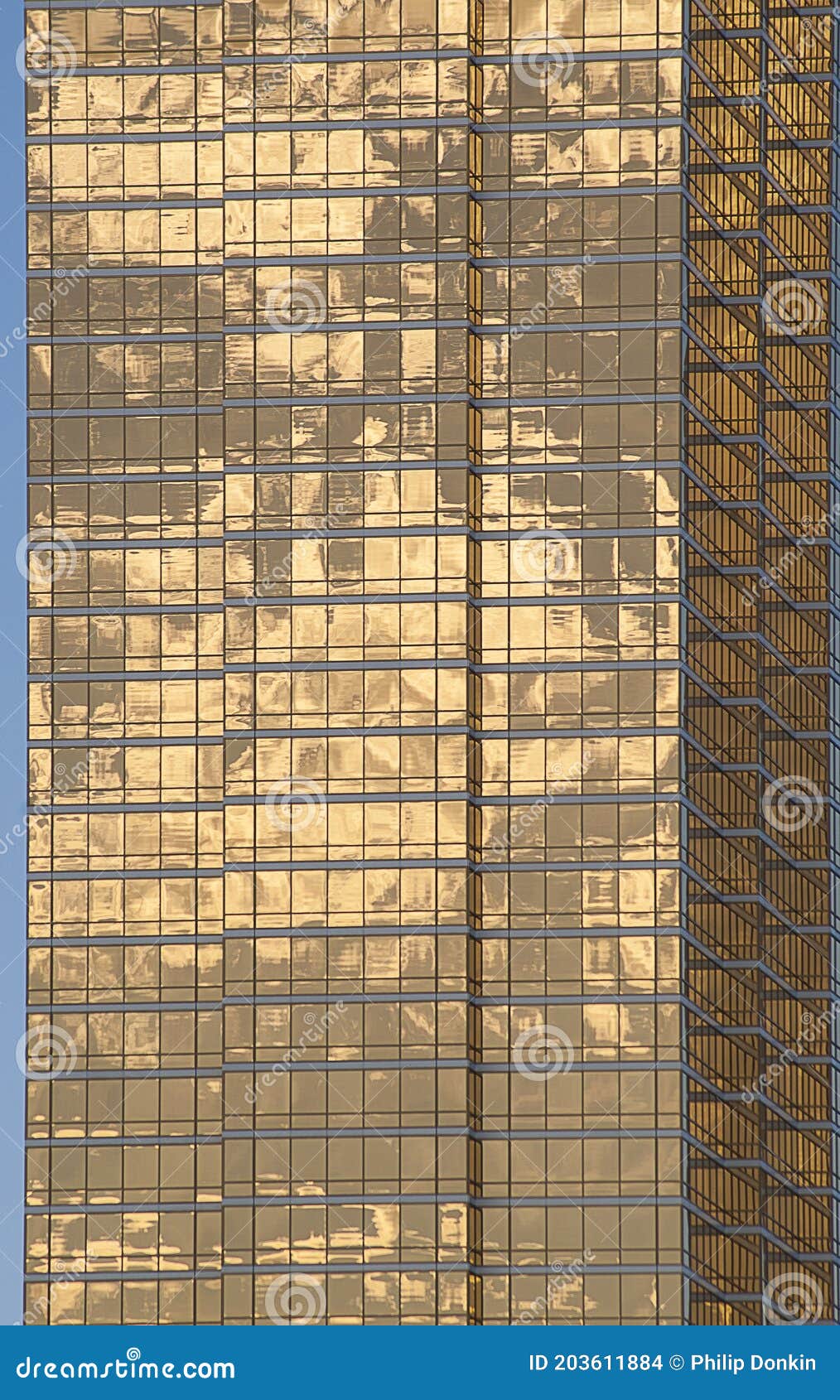 Glass Mirror Windows with Reflections of Buildings and Patterns Stock ...