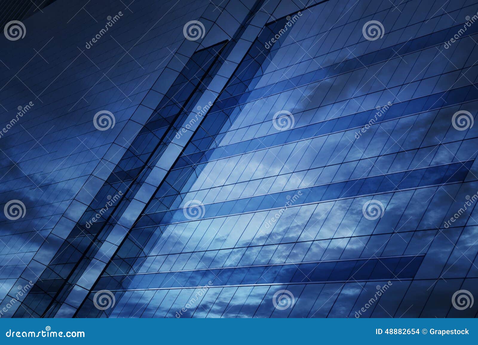 Glass of modern tower stock photo. Image of steel, blue - 48882654