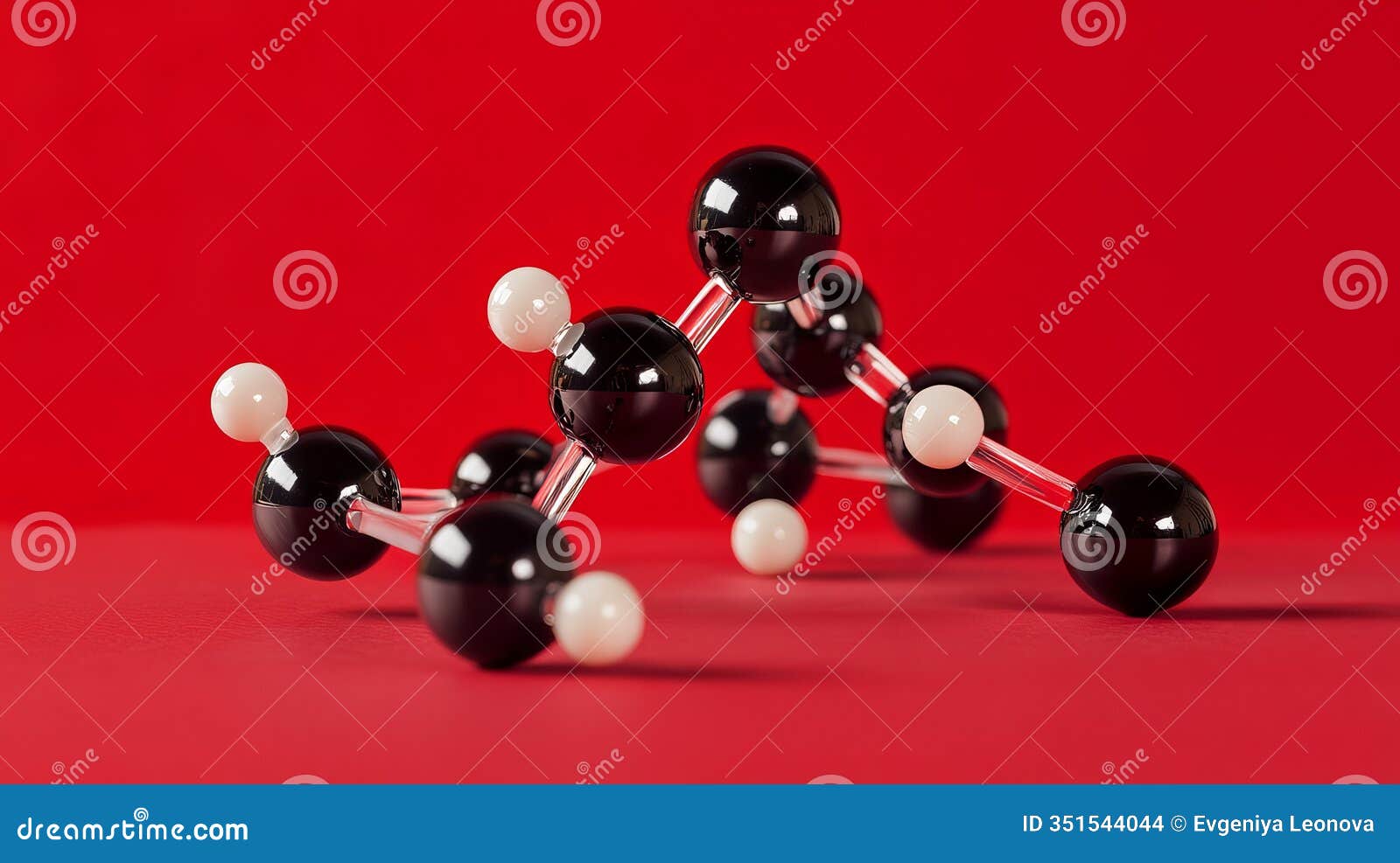 Glass Molecular Model Banner a Visual Representation for Chemistry ...