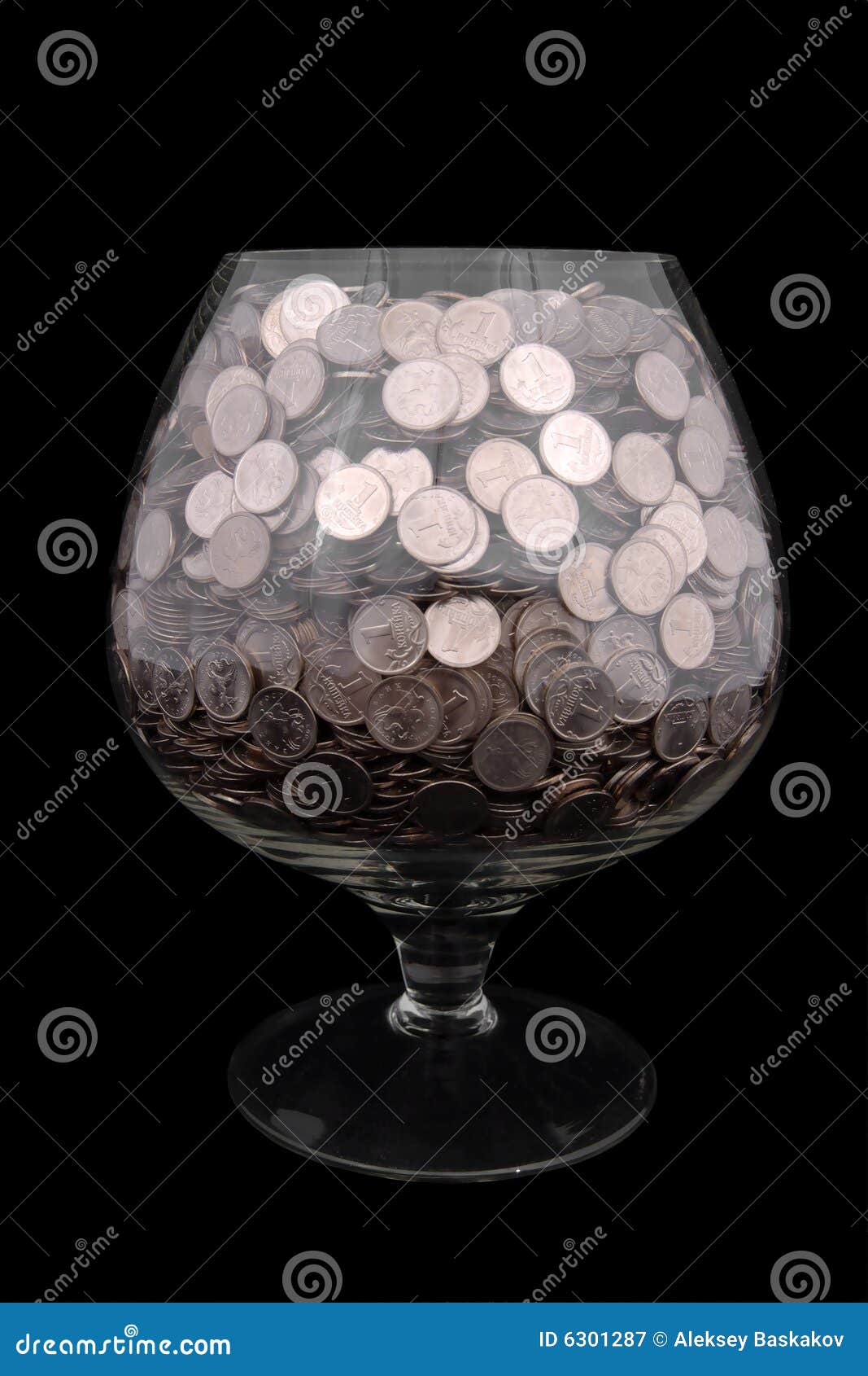 Glass with money stock image. Image of currency, capital - 6301287