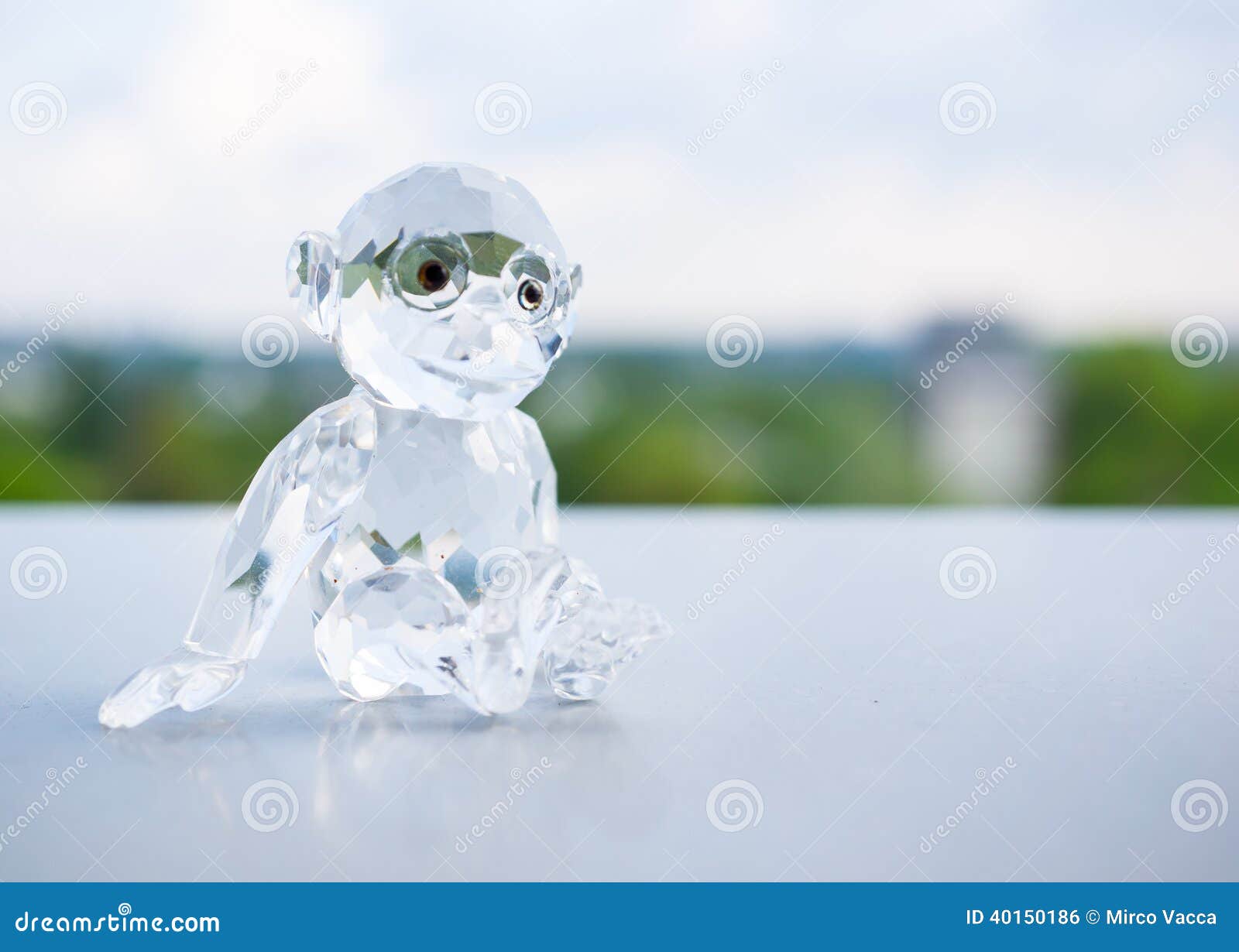 Glass monkey figure stock photo. Image of decoration - 40150186