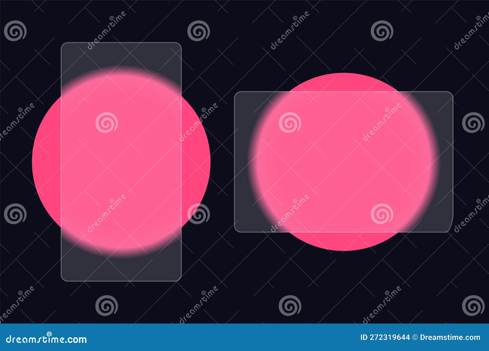 Glass Morphism Bell Sign On Dark Background 3d Render Concept Stock ...
