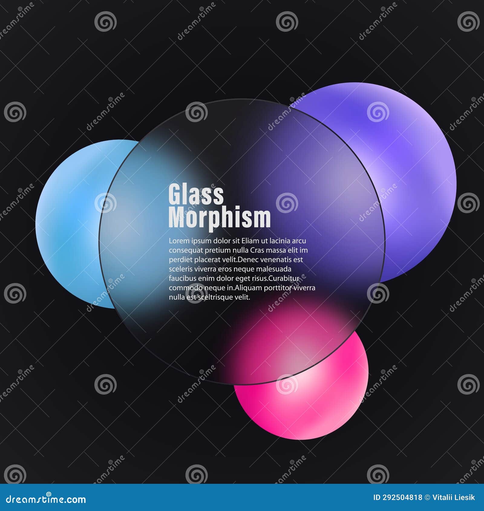 Glass Morphism Style. Realistic Glass Transformation Effect with ...