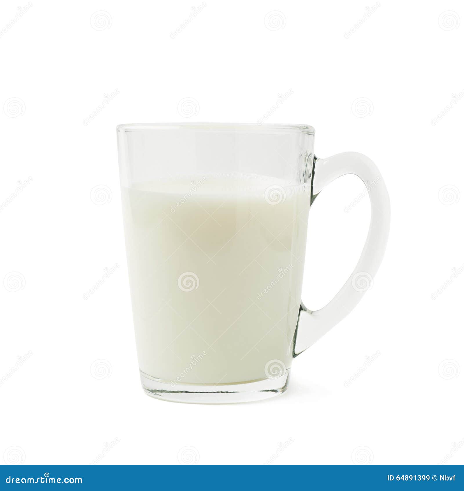Glass Mug Filled with Milk Isolated Stock Image - Image of restaurant ...
