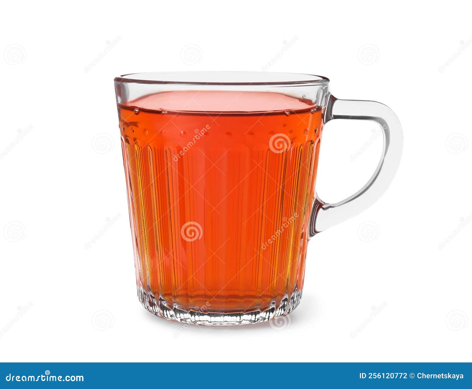 Glass Mug of Tasty Tea Isolated on White Stock Photo - Image of ...