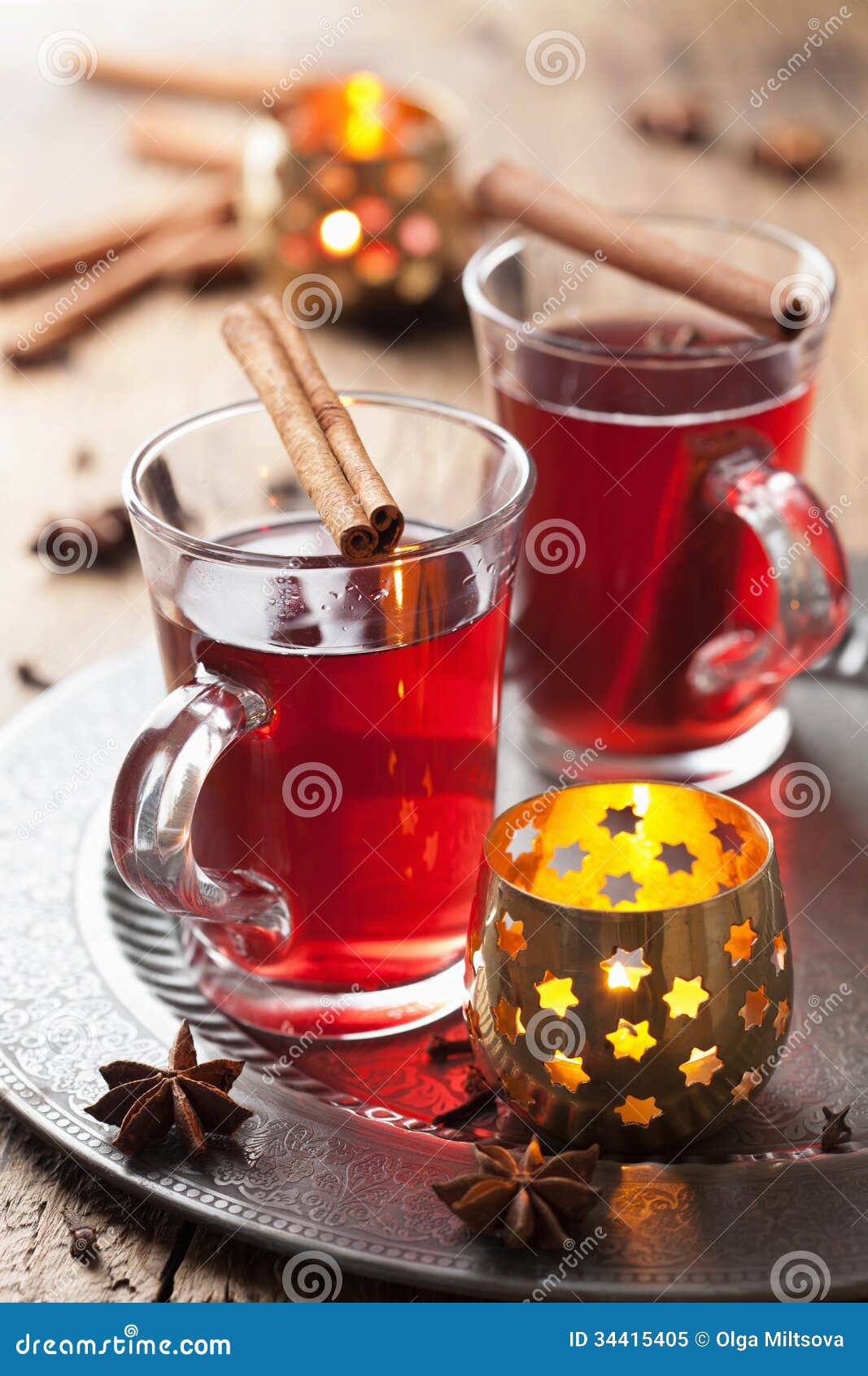 Glass of mulled wine stock image. Image of natural, closeup - 34415405
