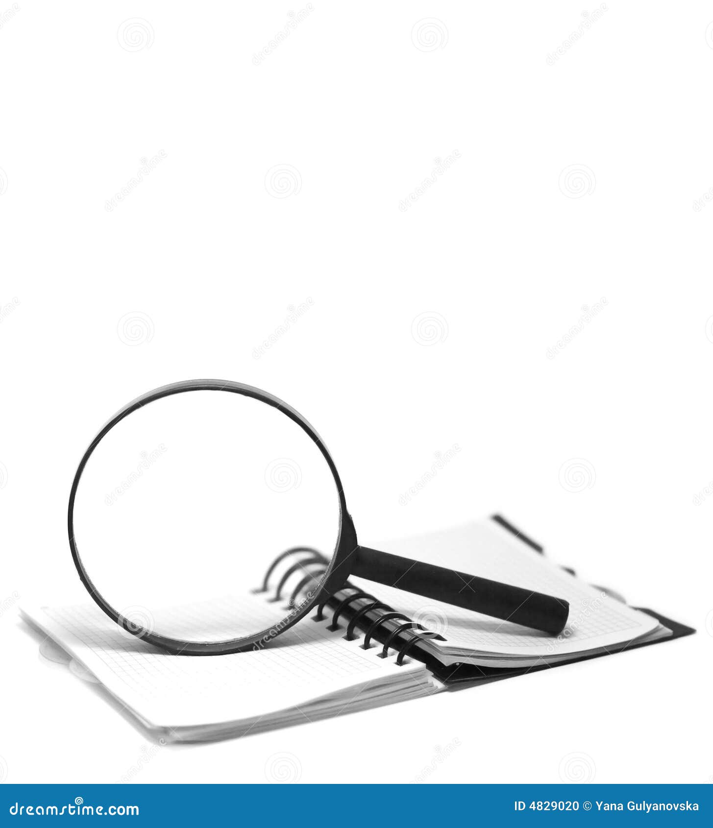 Glass and notebook stock photo. Image of note, shadow - 4829020