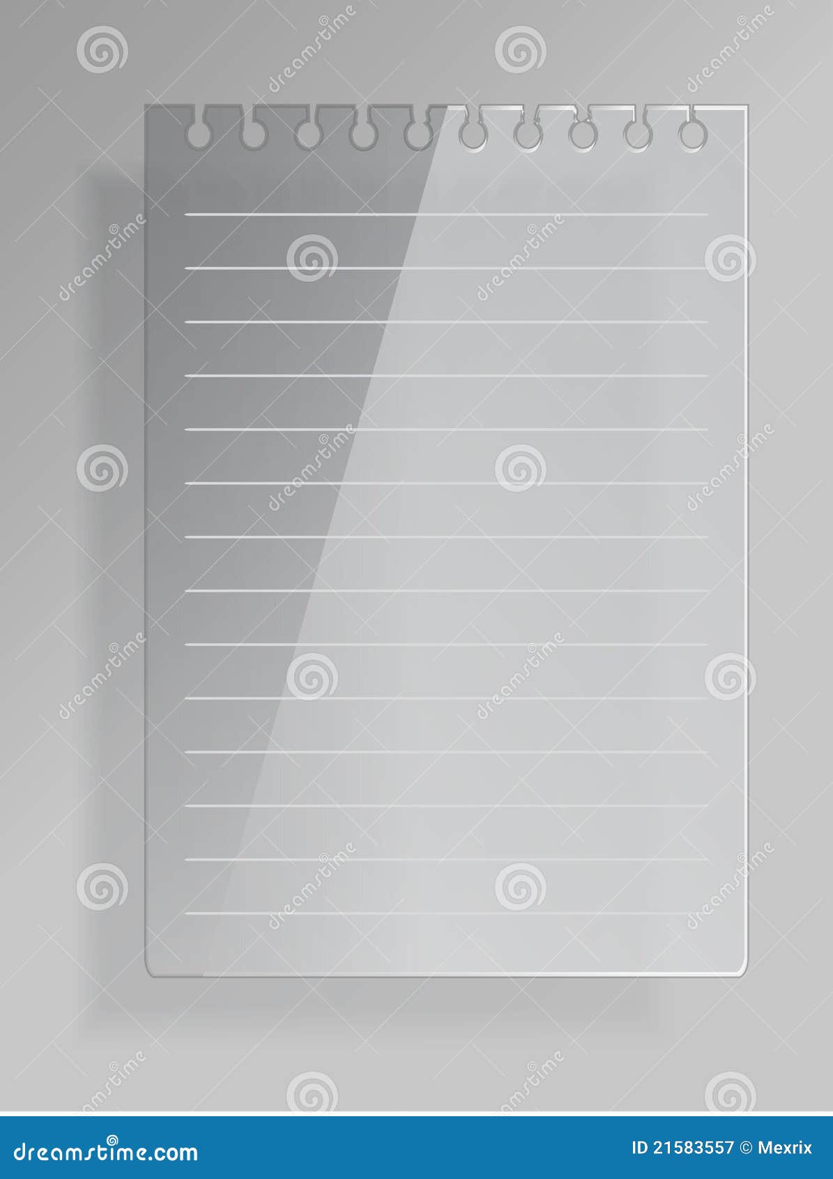 Glass notepad list stock illustration. Illustration of diary - 21583557