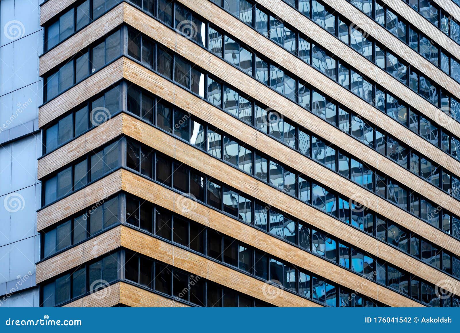 Glass Office Building Facade with Windows, Texture, Architecture Stock ...