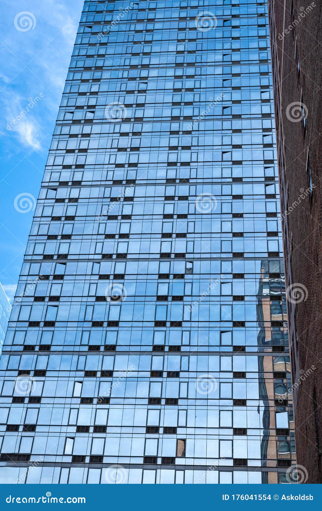 Glass Office Building Facade with Windows, Texture, Architecture Stock ...