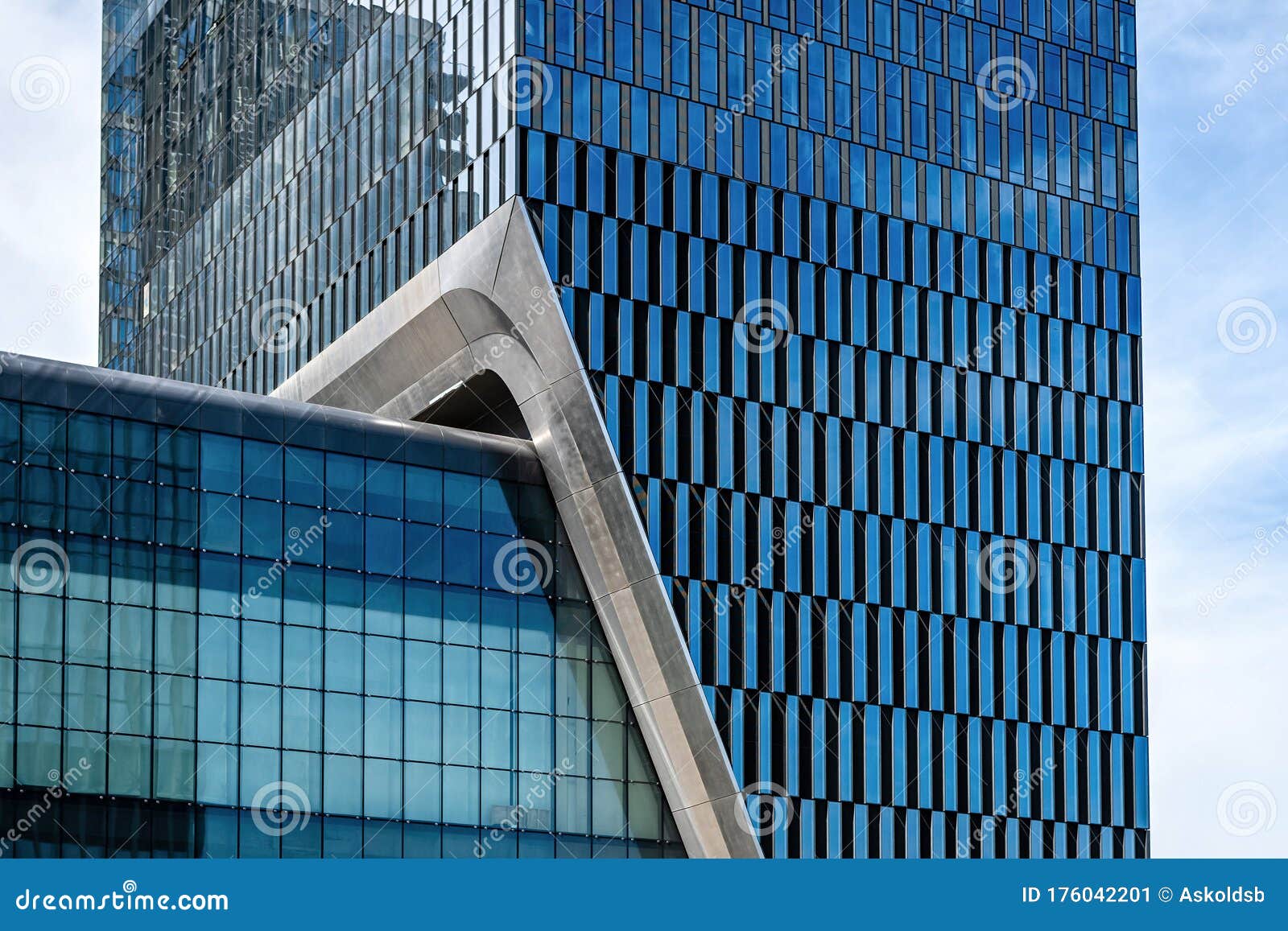 Glass Office Building Facade with Windows, Texture, Architecture Stock ...