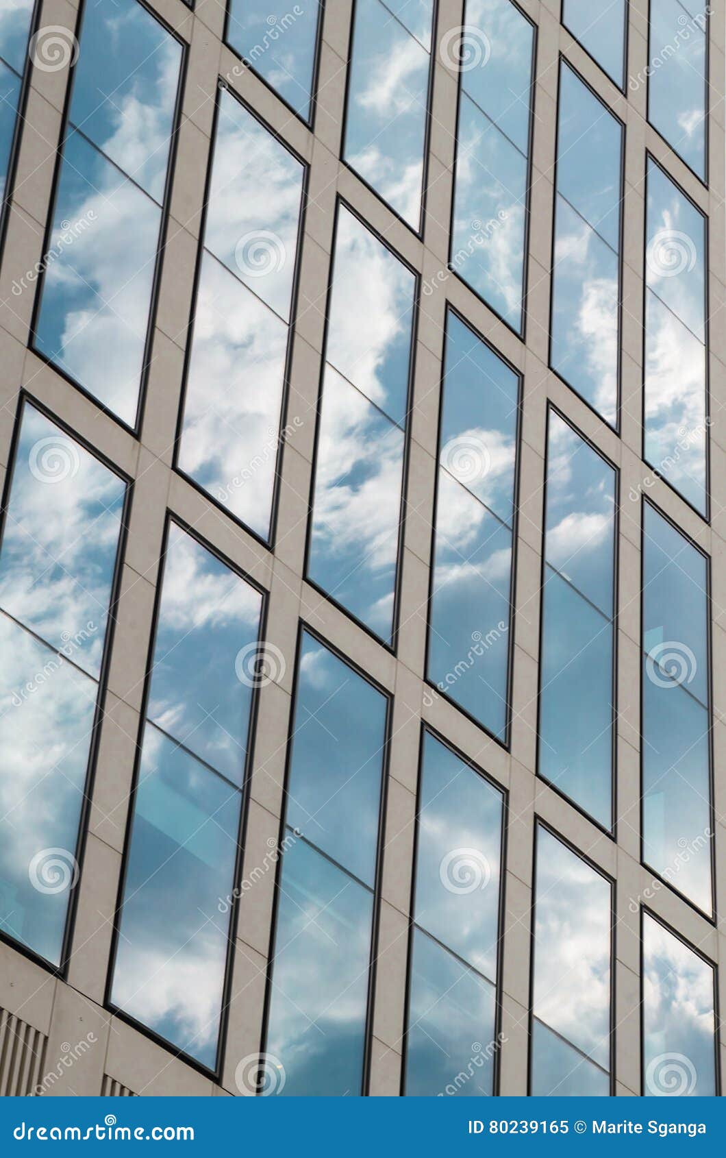 Glass Office Building Windows Detail Stock Image - Image of concept ...
