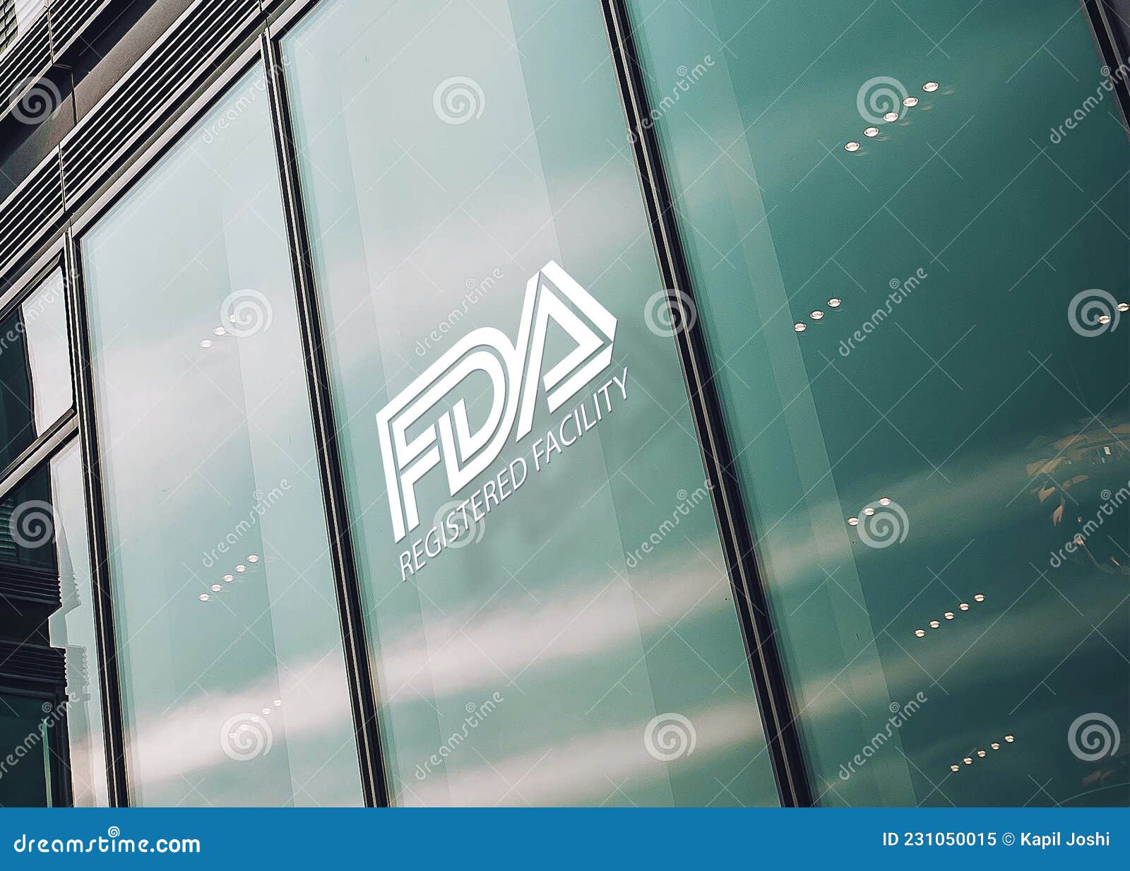 FDA Registered Facility Logo on Window Glass of Company Photo ...