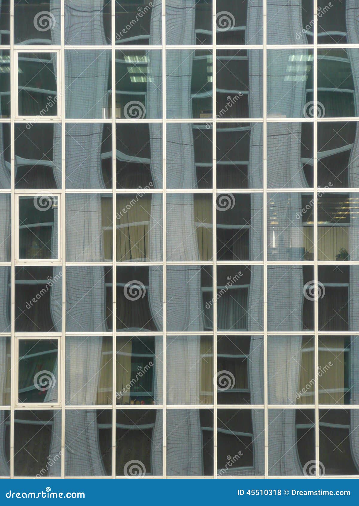 Glass Office Windows and Reflections Stock Photo - Image of block ...